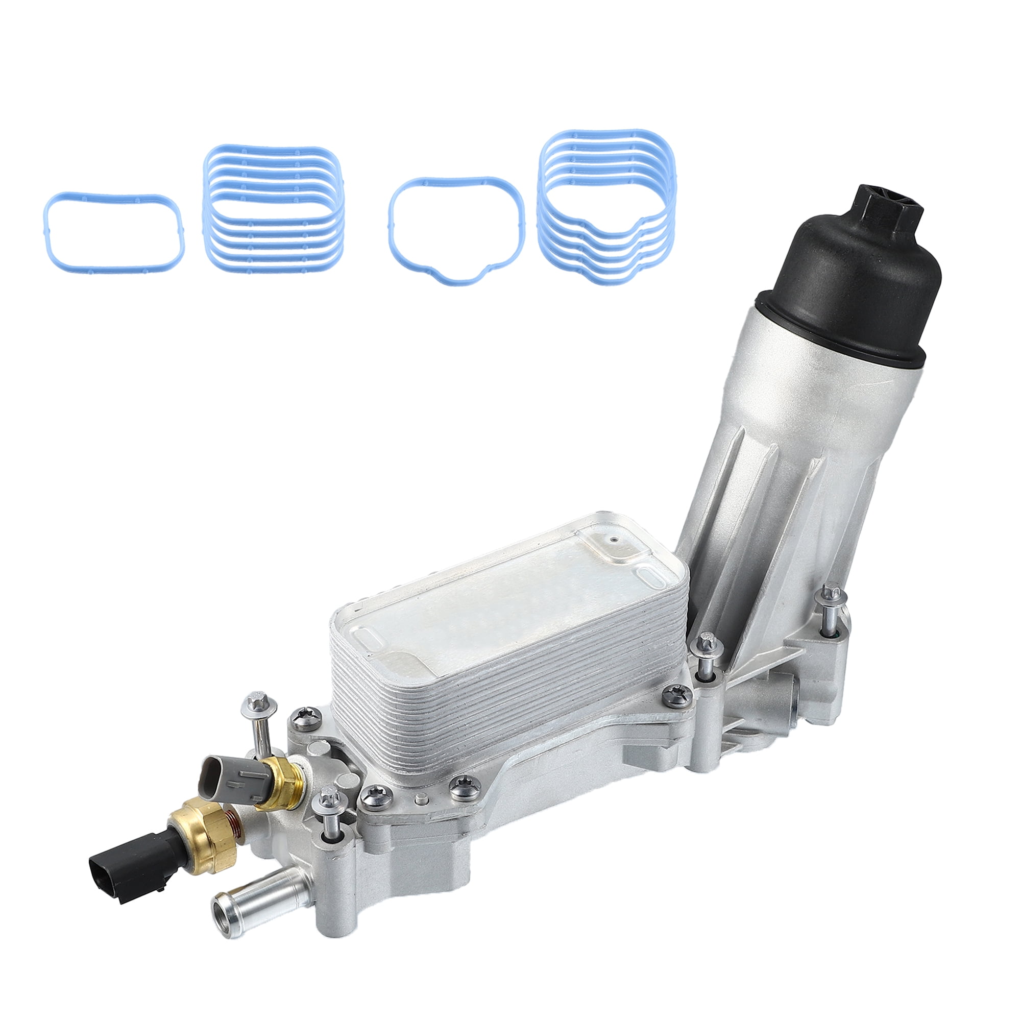 Unique Bargains Aluminum Engine Oil Cooler Filter Housing Assembly ...