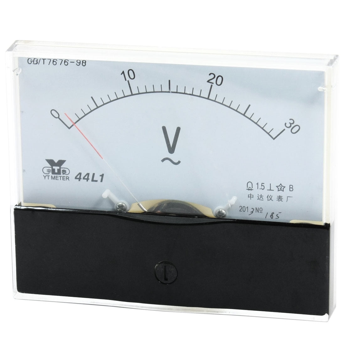 Unique Bargains Analog Panel Voltmeter 0 - 30V Measuring Range 1.5 ...