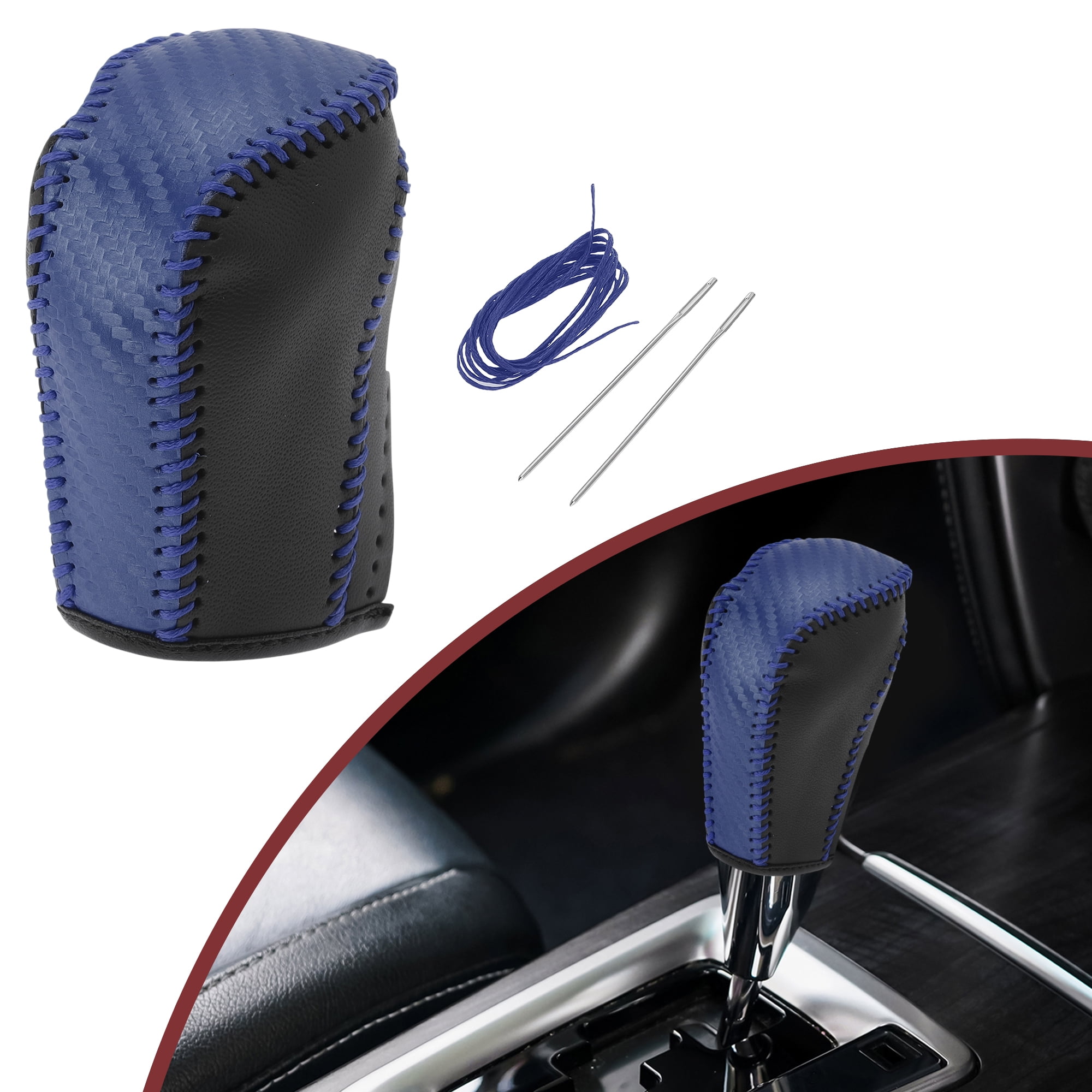 Unique Bargains Anti-Slip Gear Shift Knob Cover Stick Shifting Handle ...
