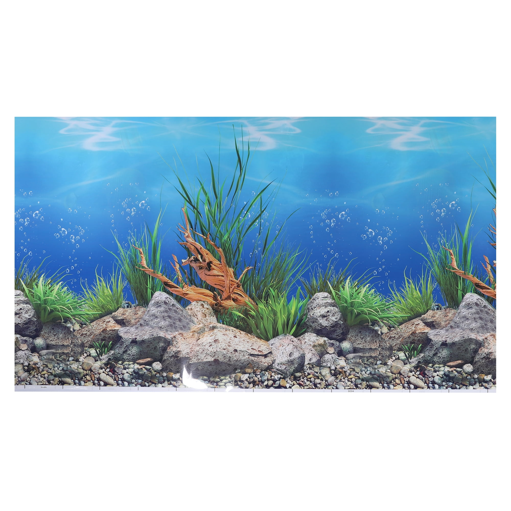 Unique Bargains Aquarium Background Poster Double-sided Fish Tank ...