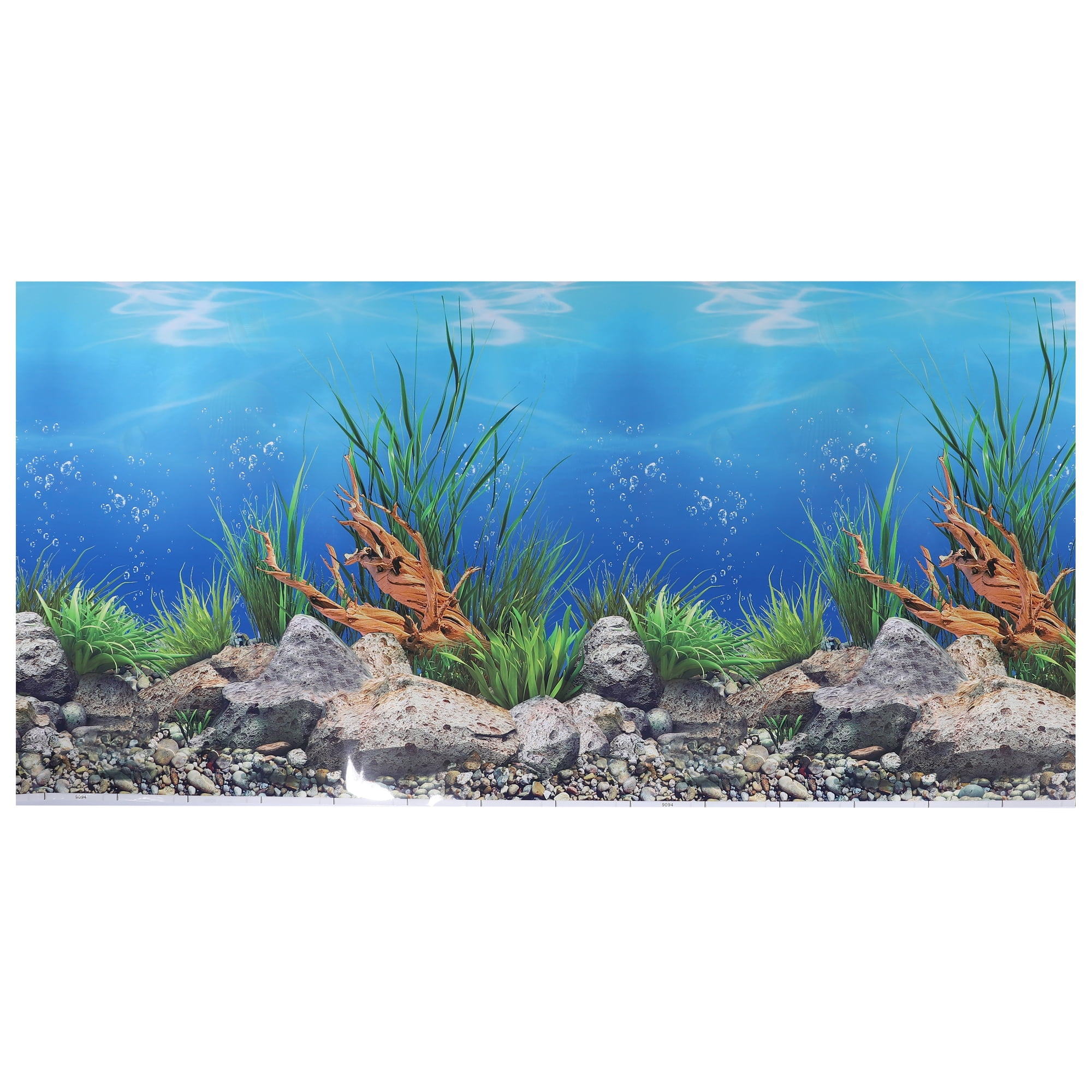 Unique Bargains Aquarium Background Poster Double-sided Fish Tank ...