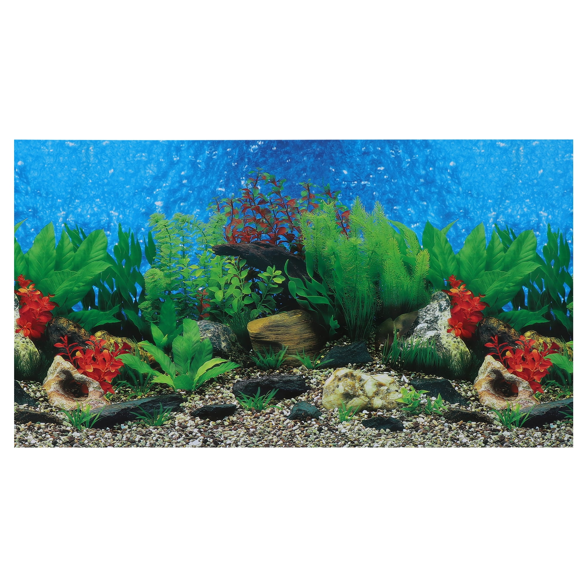 Unique Bargains Aquarium Background Poster Double-sided Fish Tank ...
