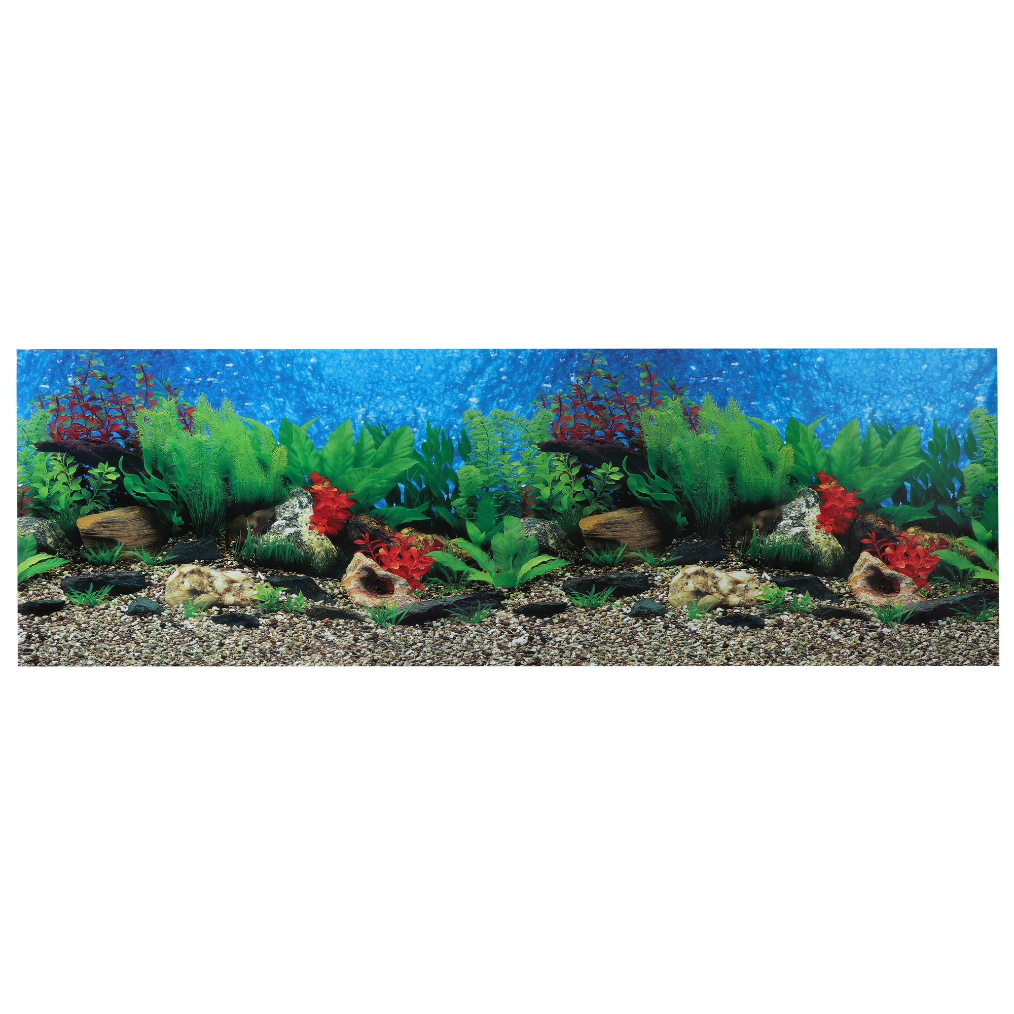 Unique Bargains Aquarium Background Poster Double-sided Fish Tank ...