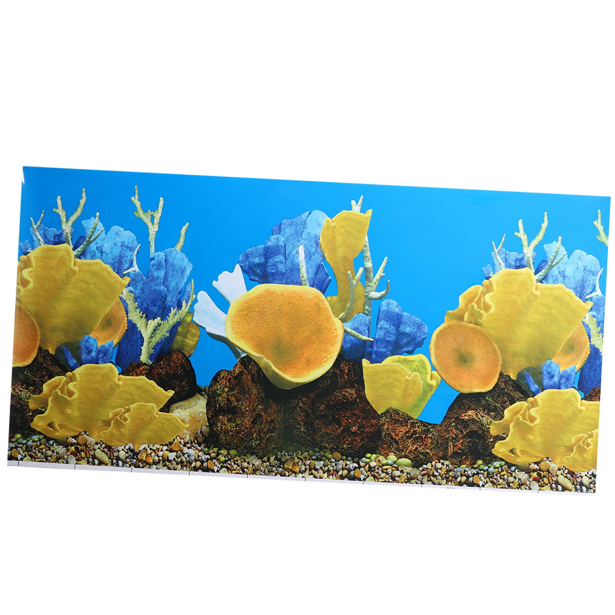 Unique Bargains Aquarium Fish Tank Background Poster Double-sided Fish ...