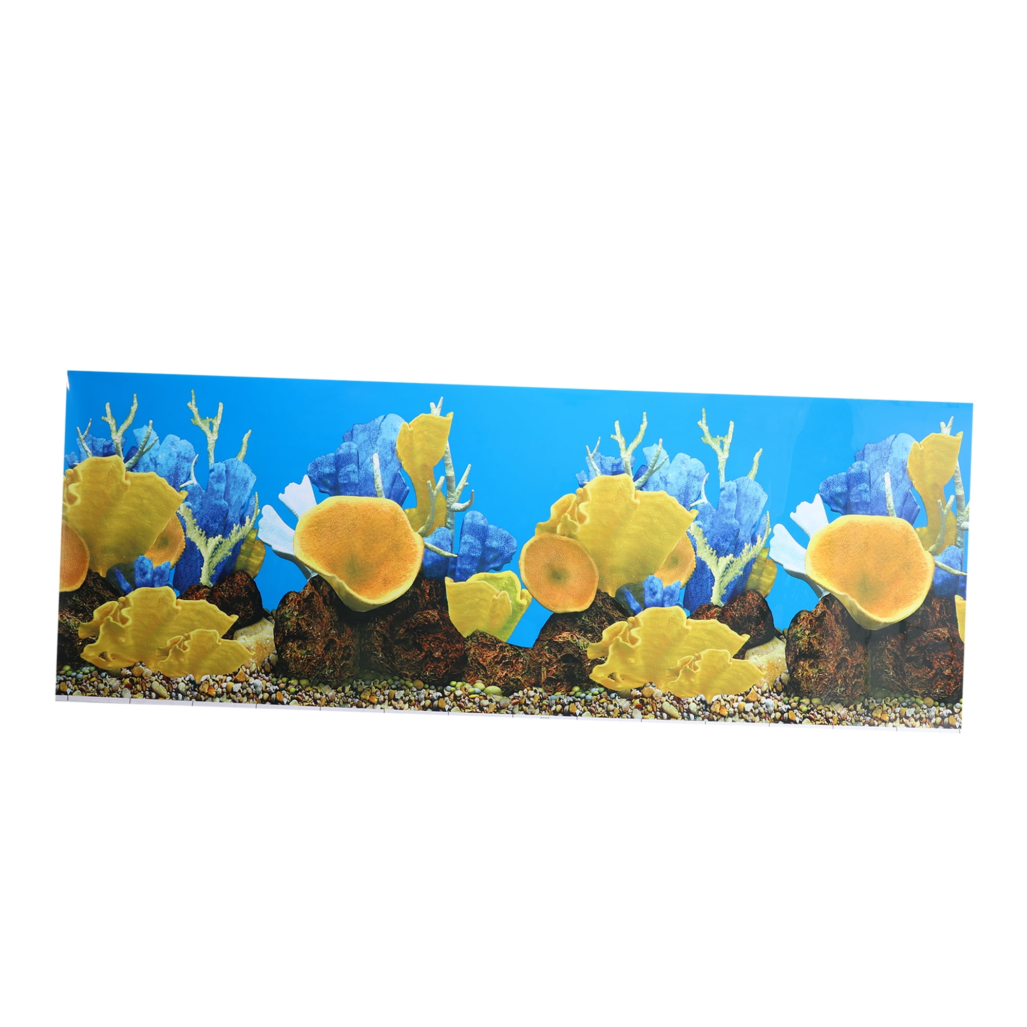 Unique Bargains Aquarium Fish Tank Background Poster Double-sided Fish ...