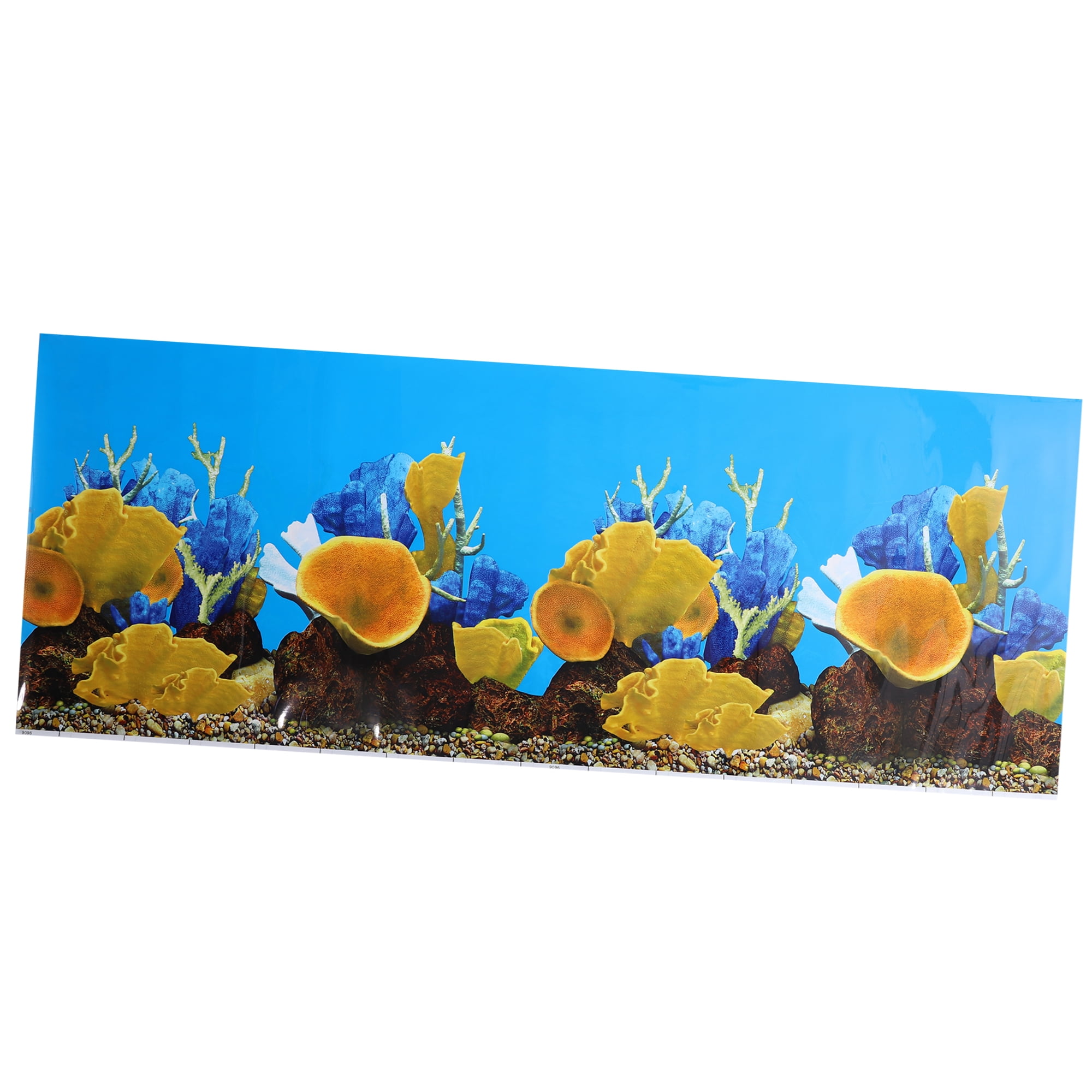 Unique Bargains Aquarium Fish Tank Background Poster Double-sided Fish ...