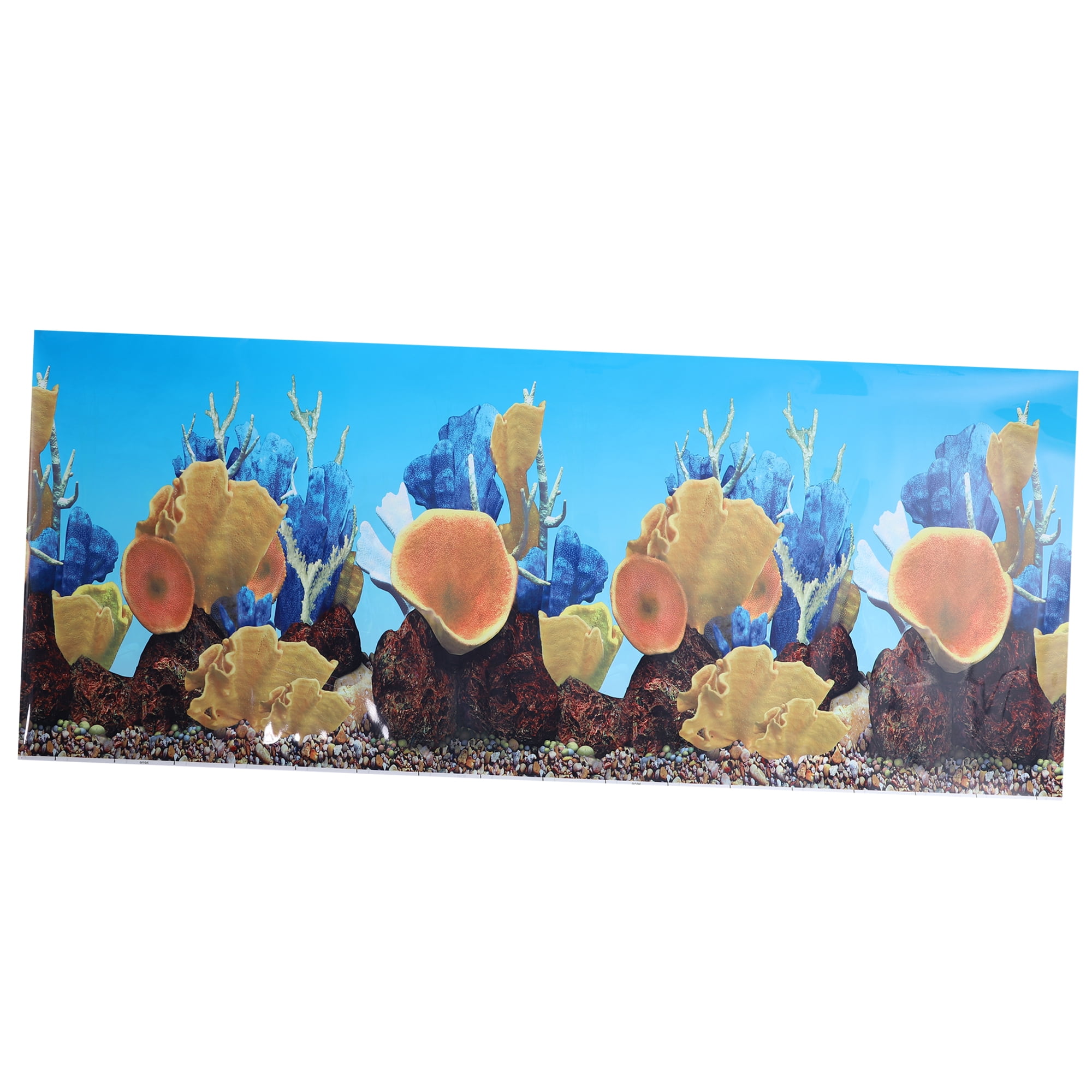 Unique Bargains Aquarium Fish Tank Background Poster Double-sided Fish ...