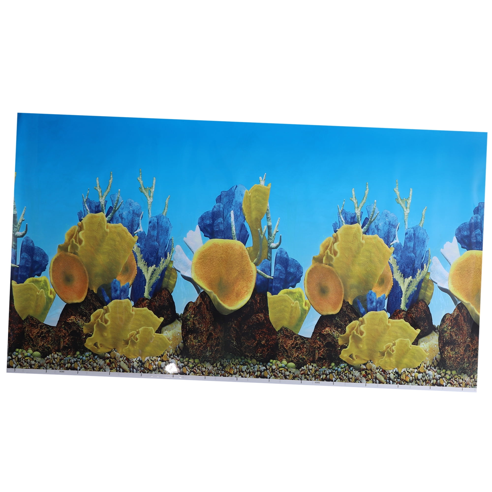 Unique Bargains Aquarium Fish Tank Background Poster Double-sided Fish ...