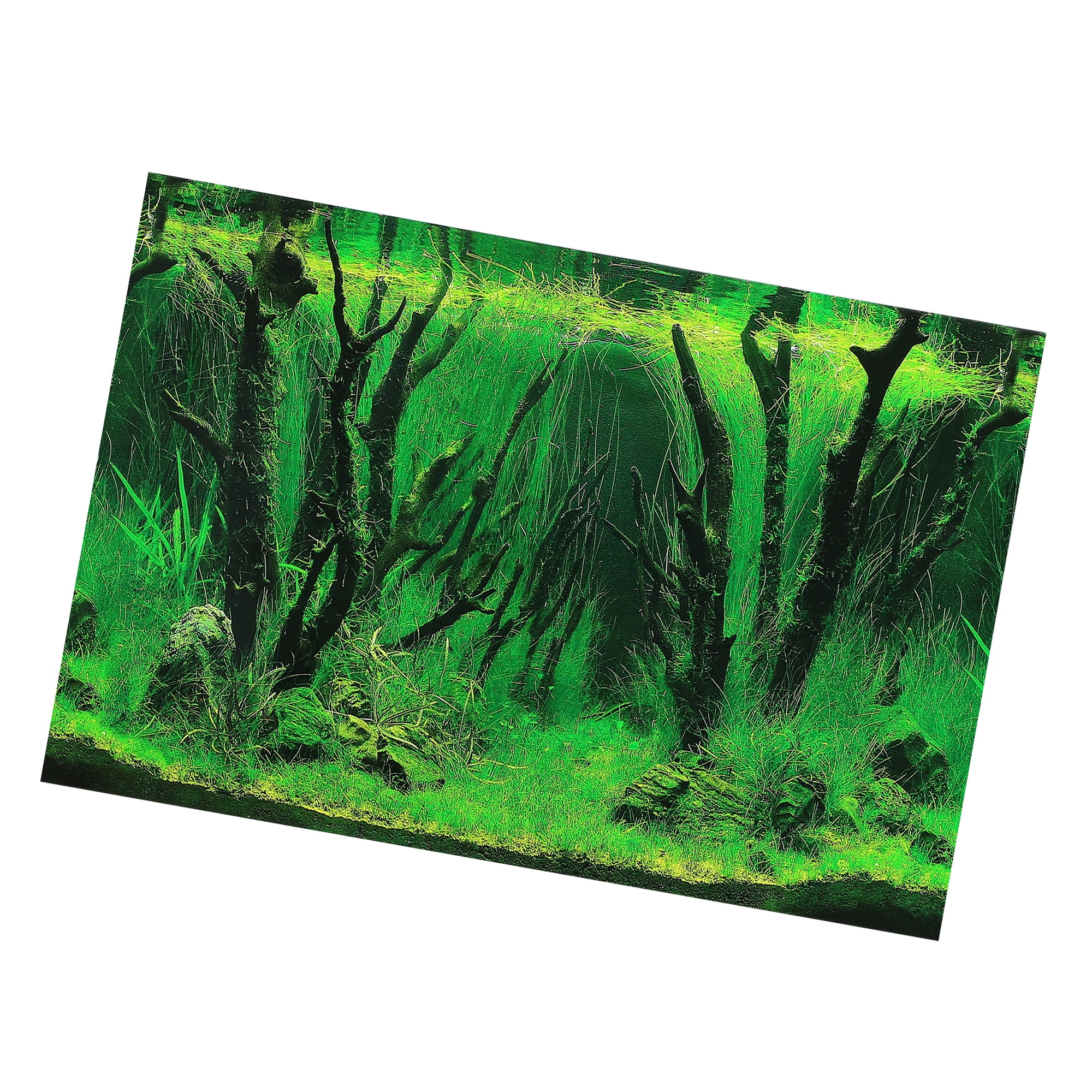 Unique Bargains Aquarium Fish Tank Background Poster Sticker Double ...