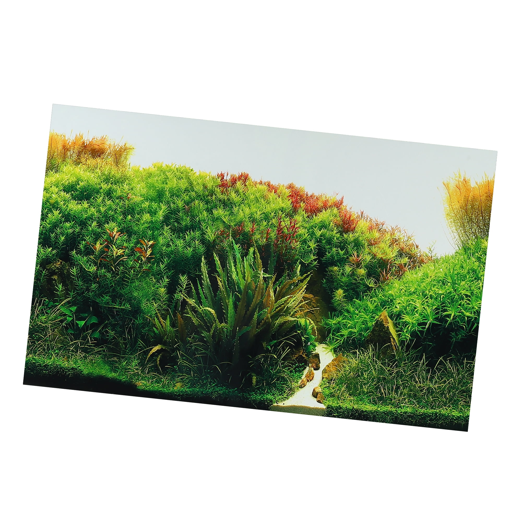 Unique Bargains Aquarium Fish Tank Background Poster Sticker Double ...