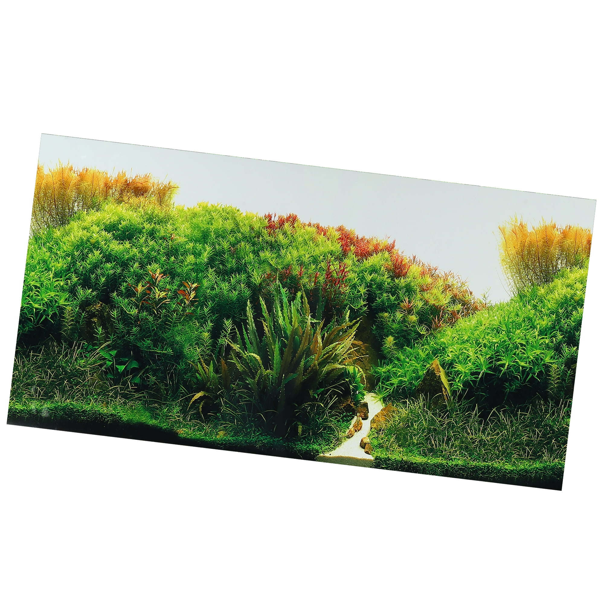 Unique Bargains Aquarium Fish Tank Background Poster Sticker Double ...