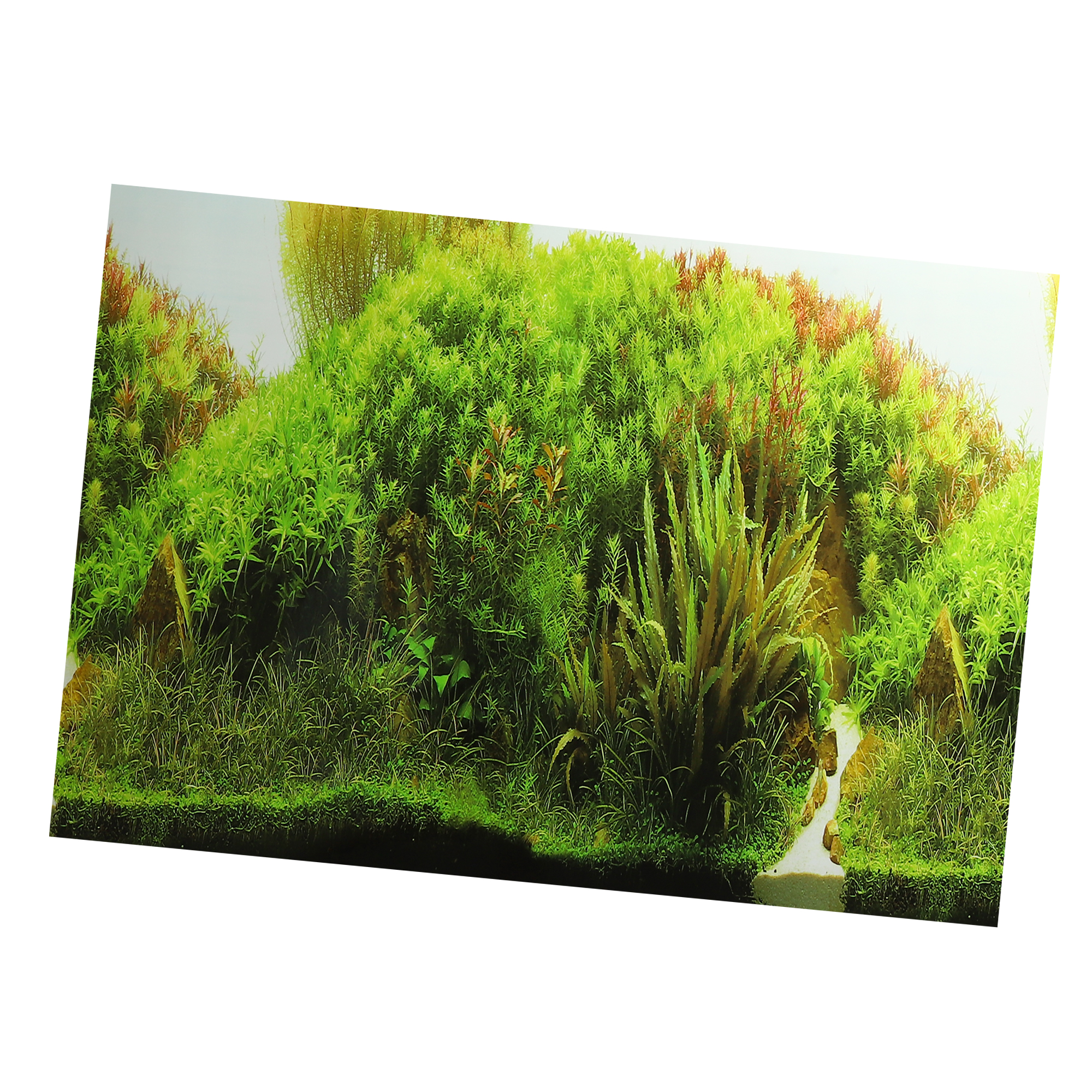 Unique Bargains Aquarium Fish Tank Background Poster Sticker Double ...