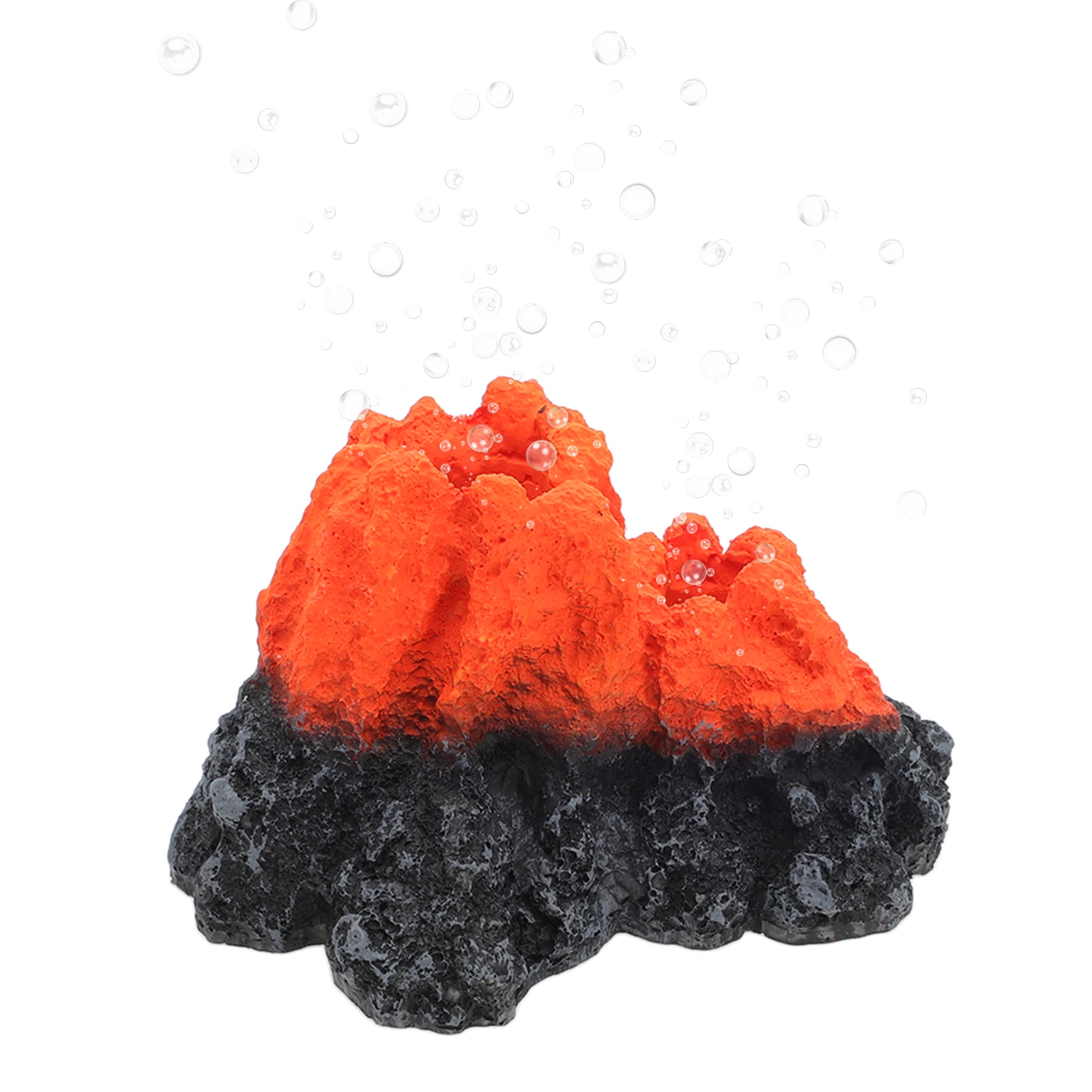 Unique Bargains Aquarium Volcano Ornament Double Vent Resin Volcanic ...