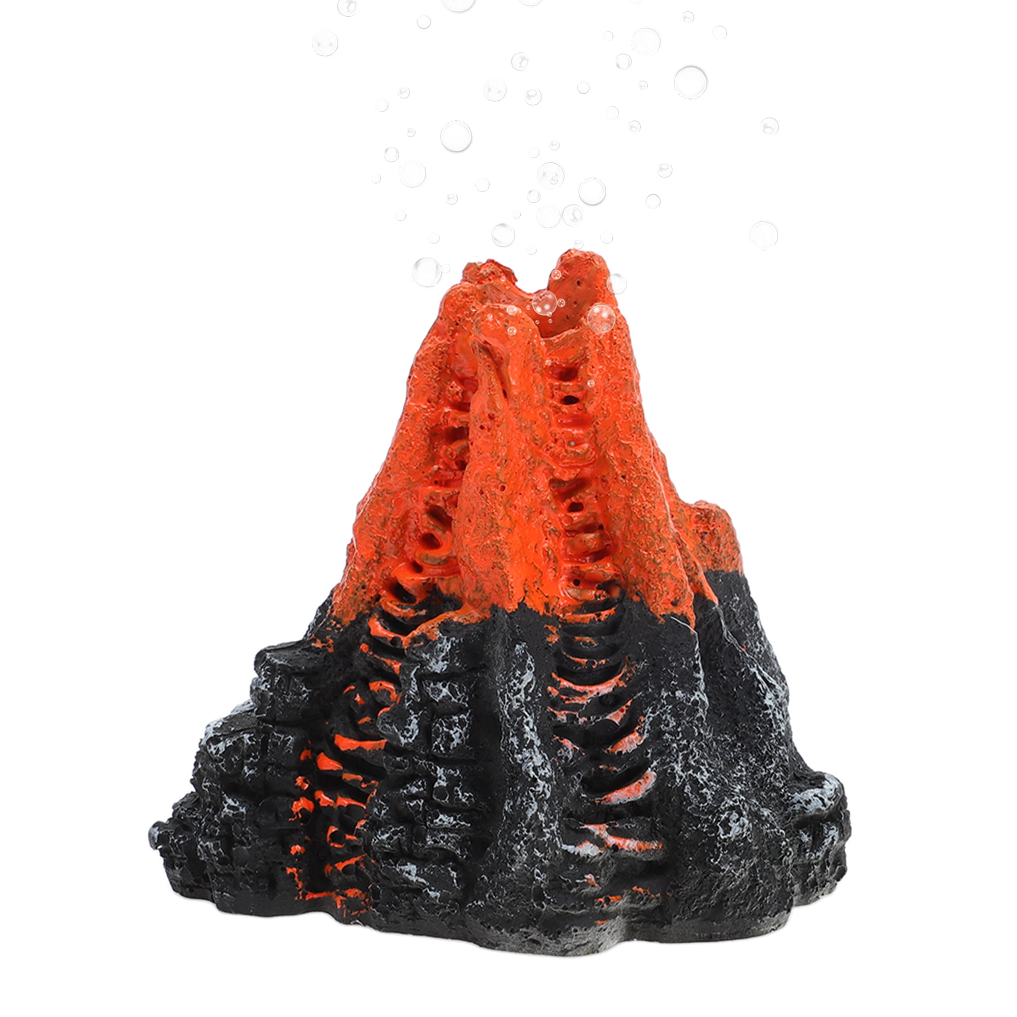 Unique Bargains Aquarium Volcano Ornament Single Vent Resin Volcanic ...