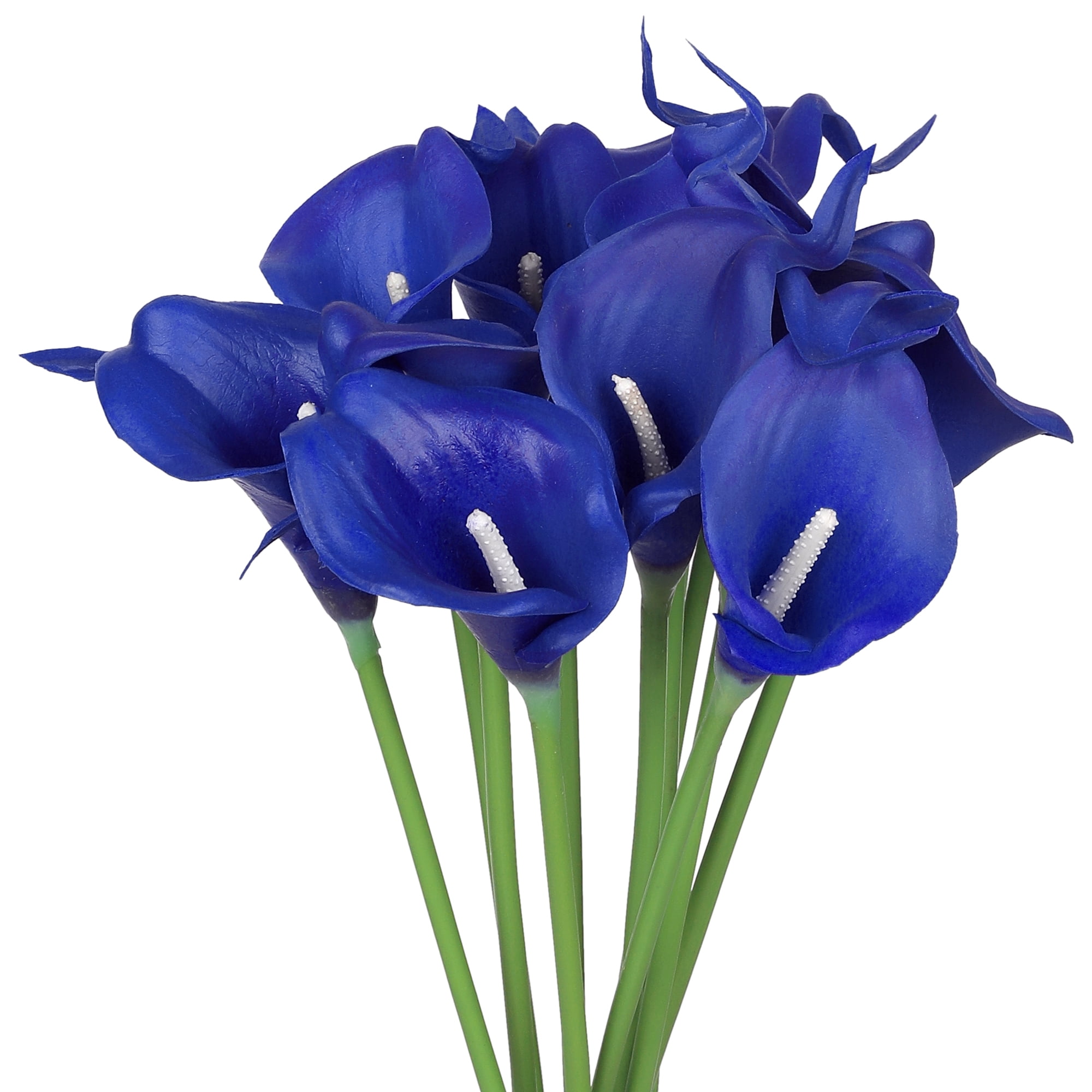 Unique Bargains Artificial Calla-Lily Flowers 12 Stem Bouquets Dark ...