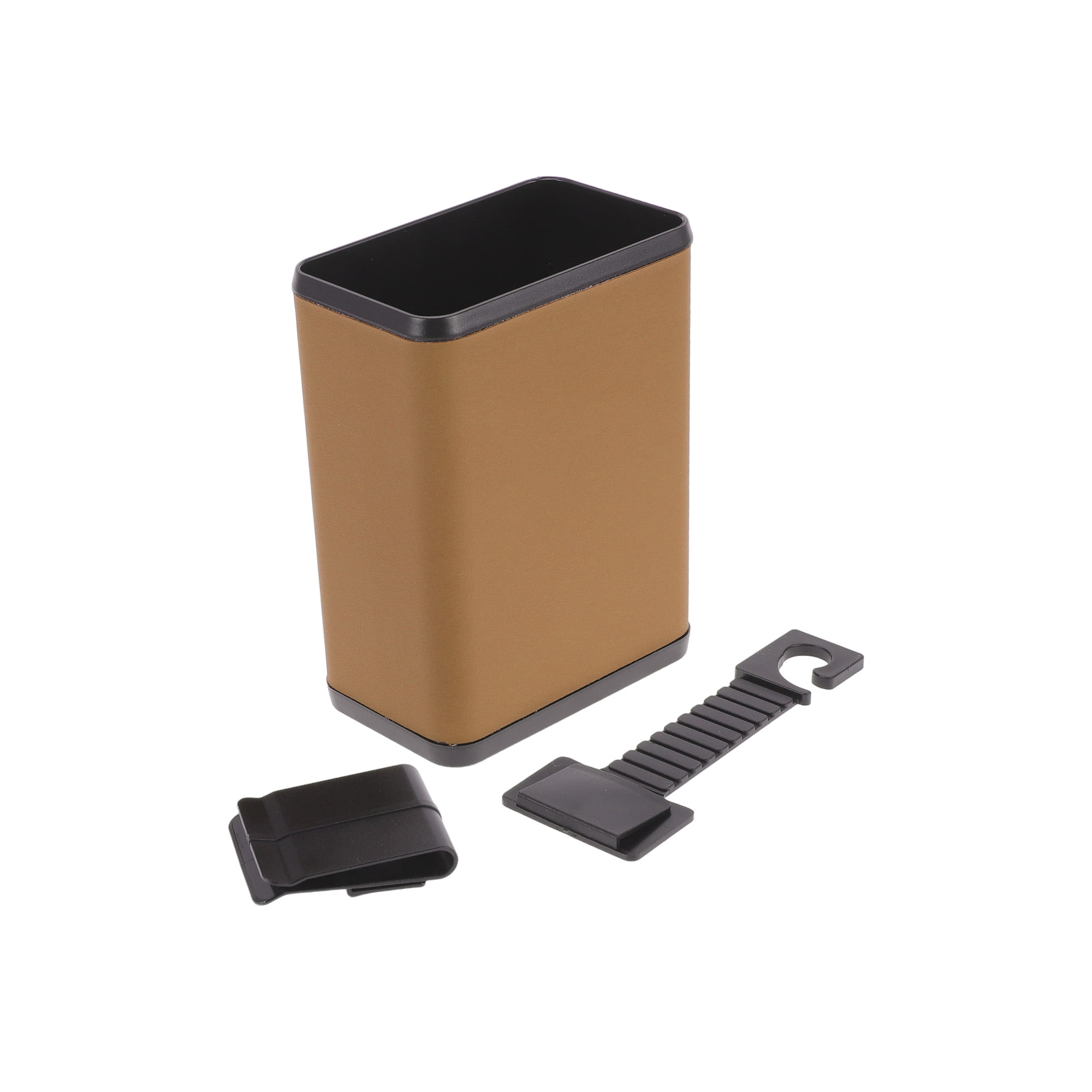 Unique Bargains Auto Trash Can Hanging Front Rear Seats Faux Leather ...