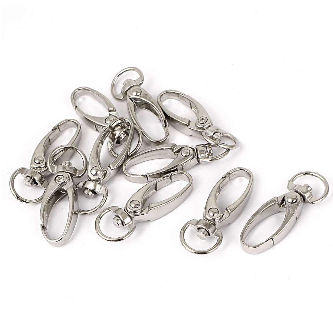 Fenggtonqii Silvery 1.5" Inner Diameter Oval Ring Smooth Lobster Clasps ...