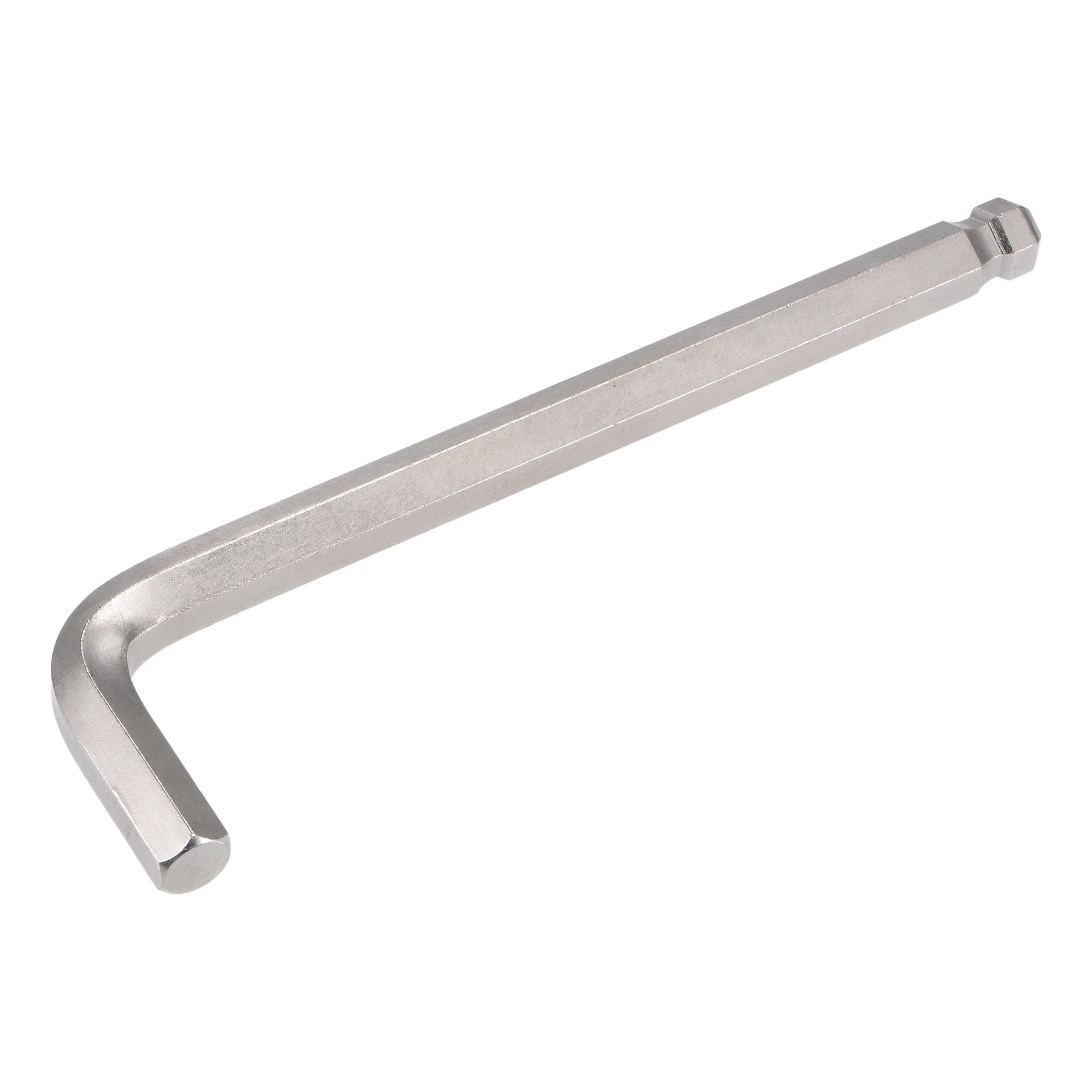 Unique Bargains Ball End Hex Key Wrench L Shaped Long Arm CR-V Silver 1 ...