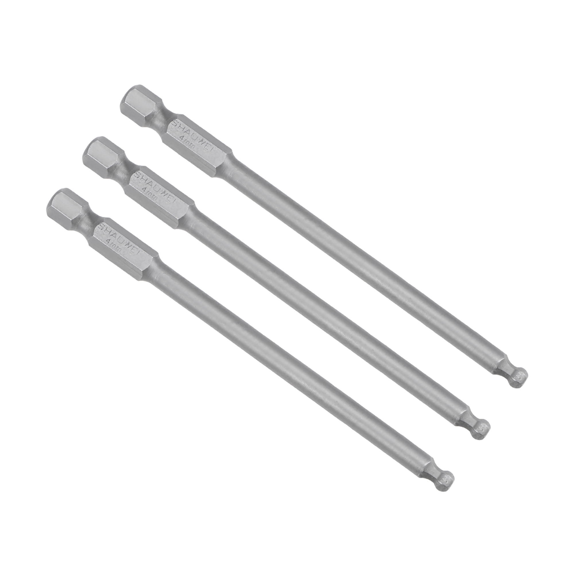 Unique Bargains Ball End Hex Screwdriver Bits S2 Alloy Steel 1/4Inch ...