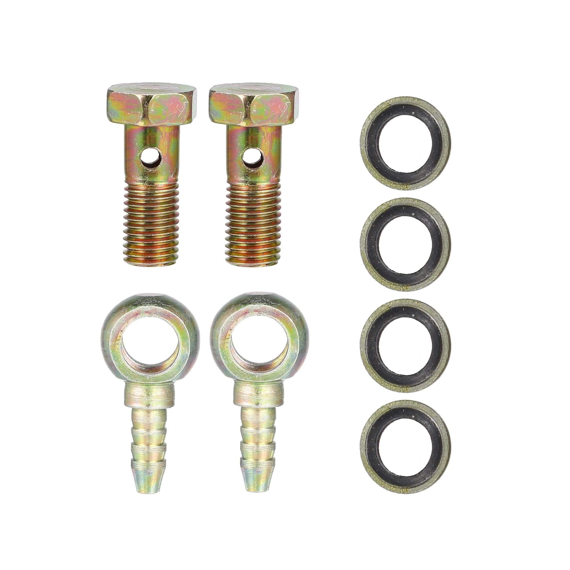 Unique Bargains Banjo Bolt M8x1 Banjo Hose Barb Bolt Fittings Adapter ...