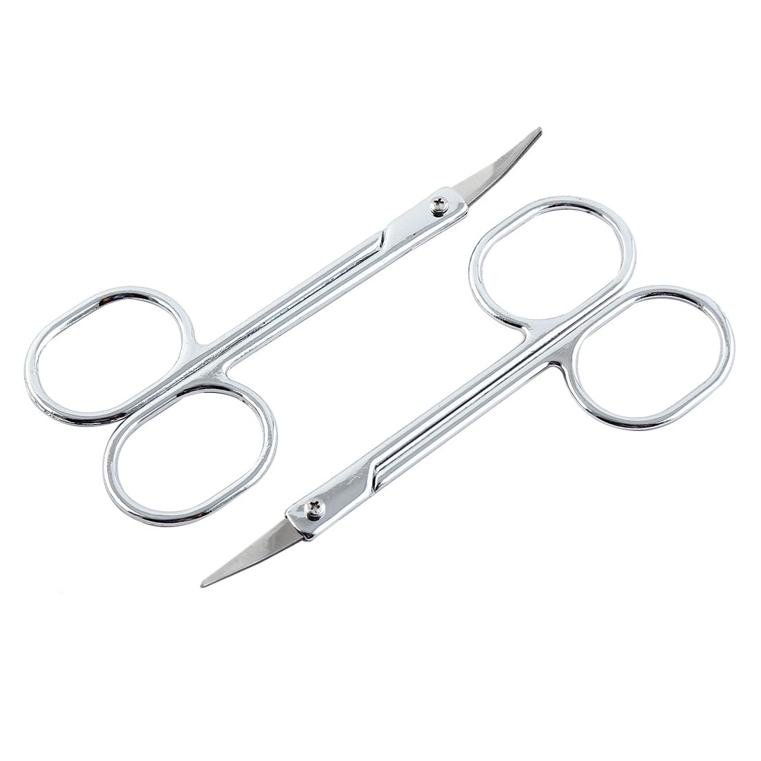 Unique Bargains Beauty Eyebrow Shear Trimming Curved Edge Scissors 2 ...