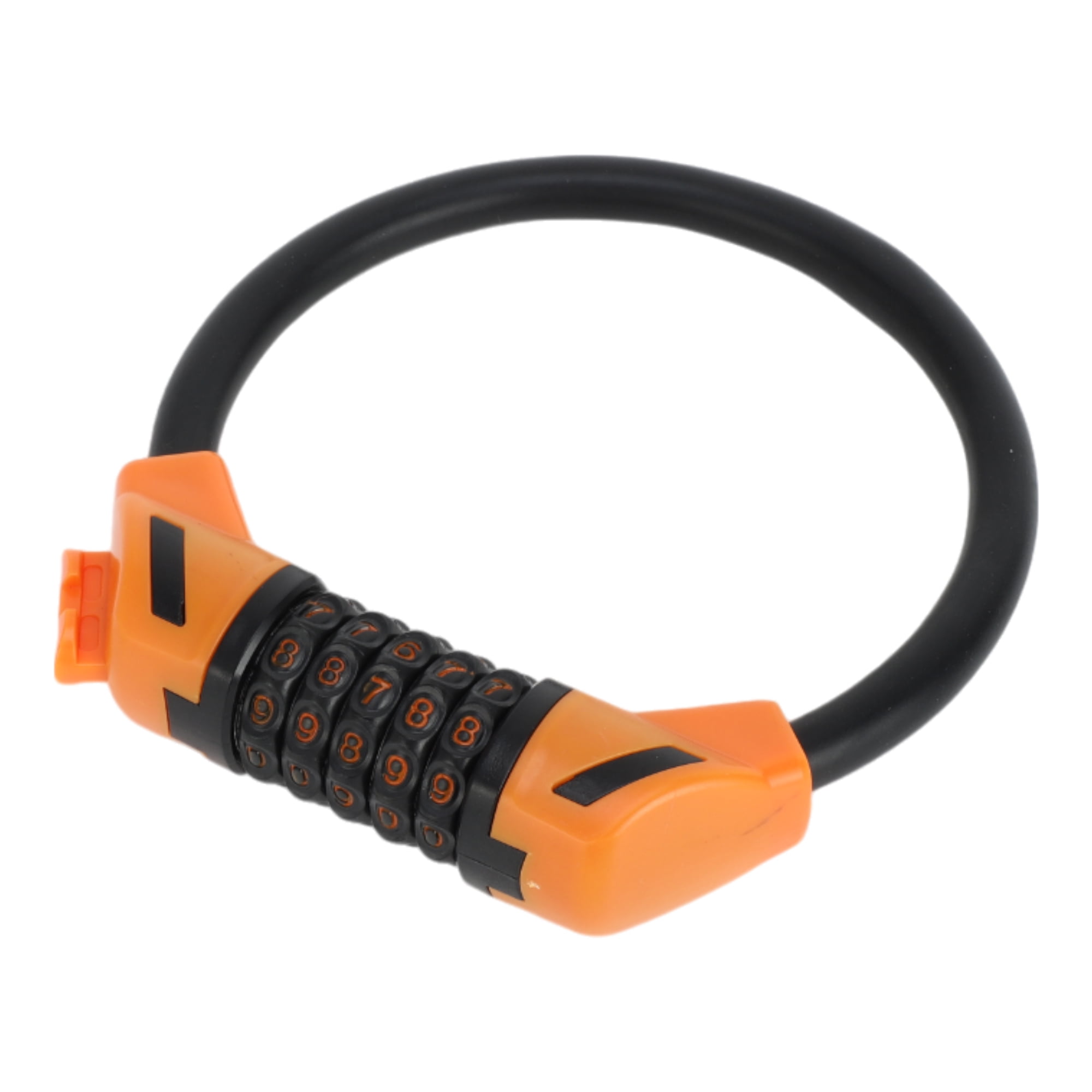 Unique Bargains Bicycle Padlock Cable Lock Spiral Lock 5 Digit ...