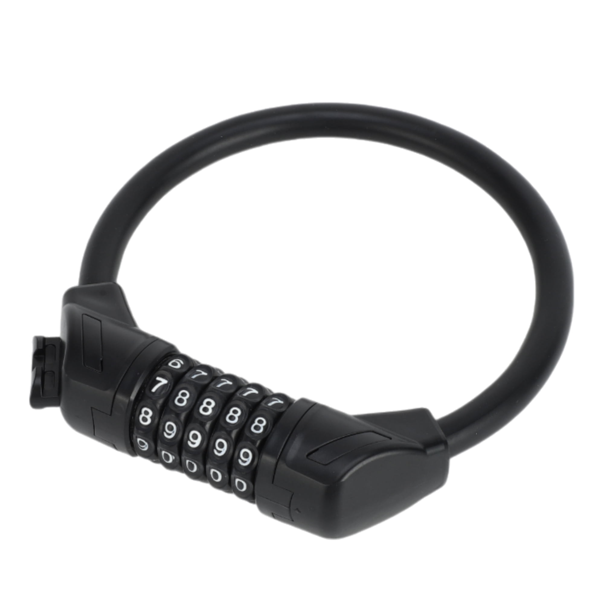 Unique Bargains Bicycle Padlock Cable Lock Spiral Lock 5 Digit ...