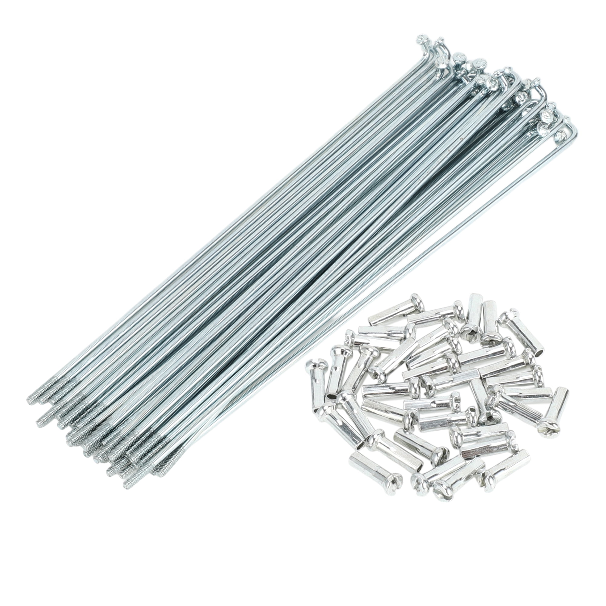Unique Bargains Bicycle Spokes Bike Wheel Spokes Silver Tone Nipple 1 ...