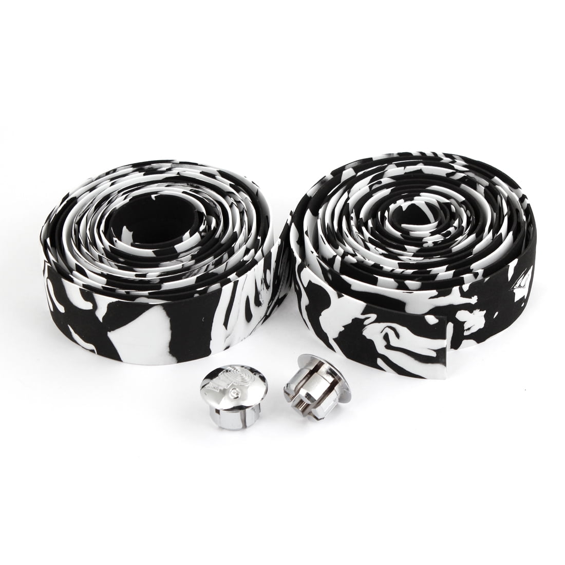 Unique Bargains Bike Cycling Handlebar Wrap Tape Cover Black White 2 ...