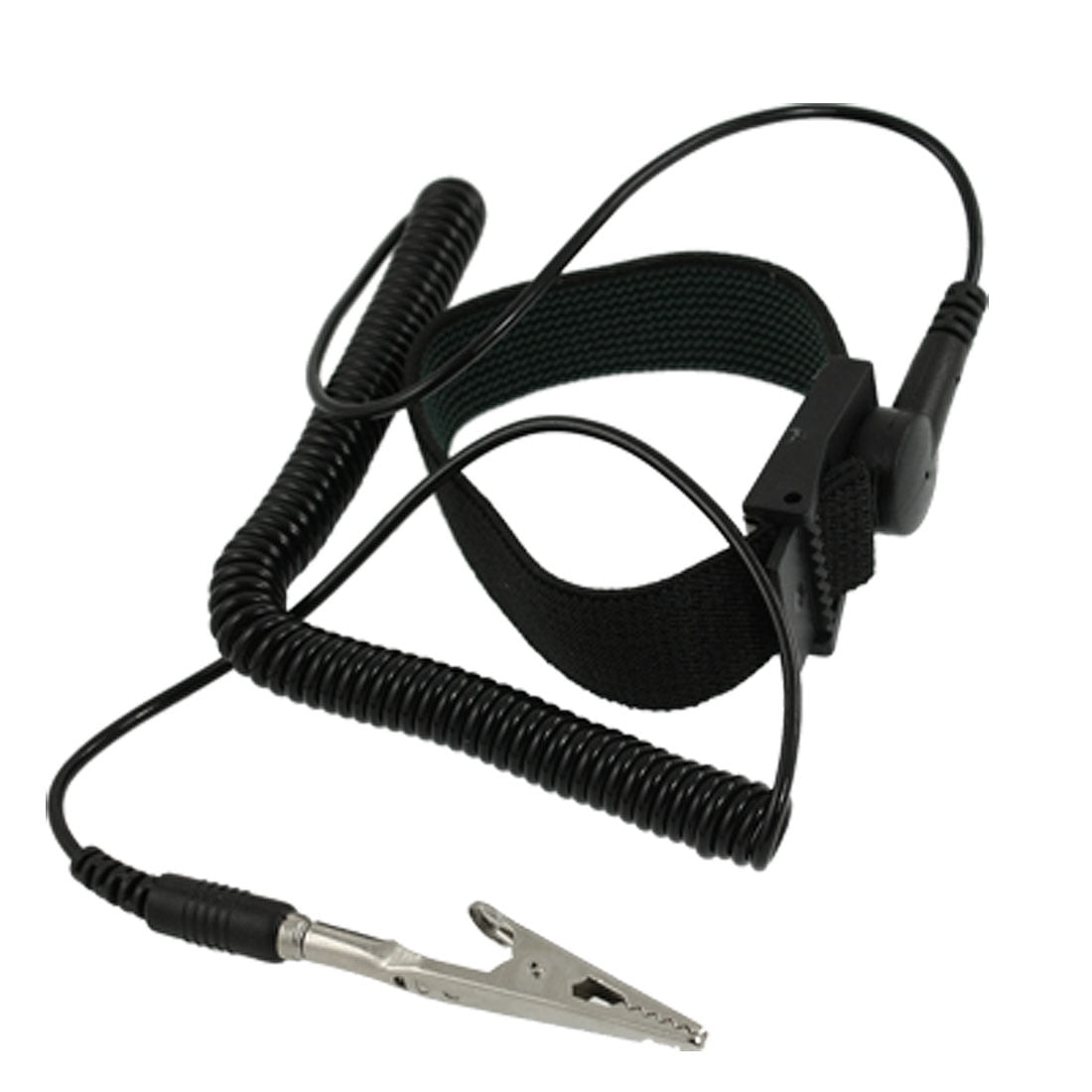Unique Bargains Black Anti Static ESD Discharge Wrist Strap Band w ...