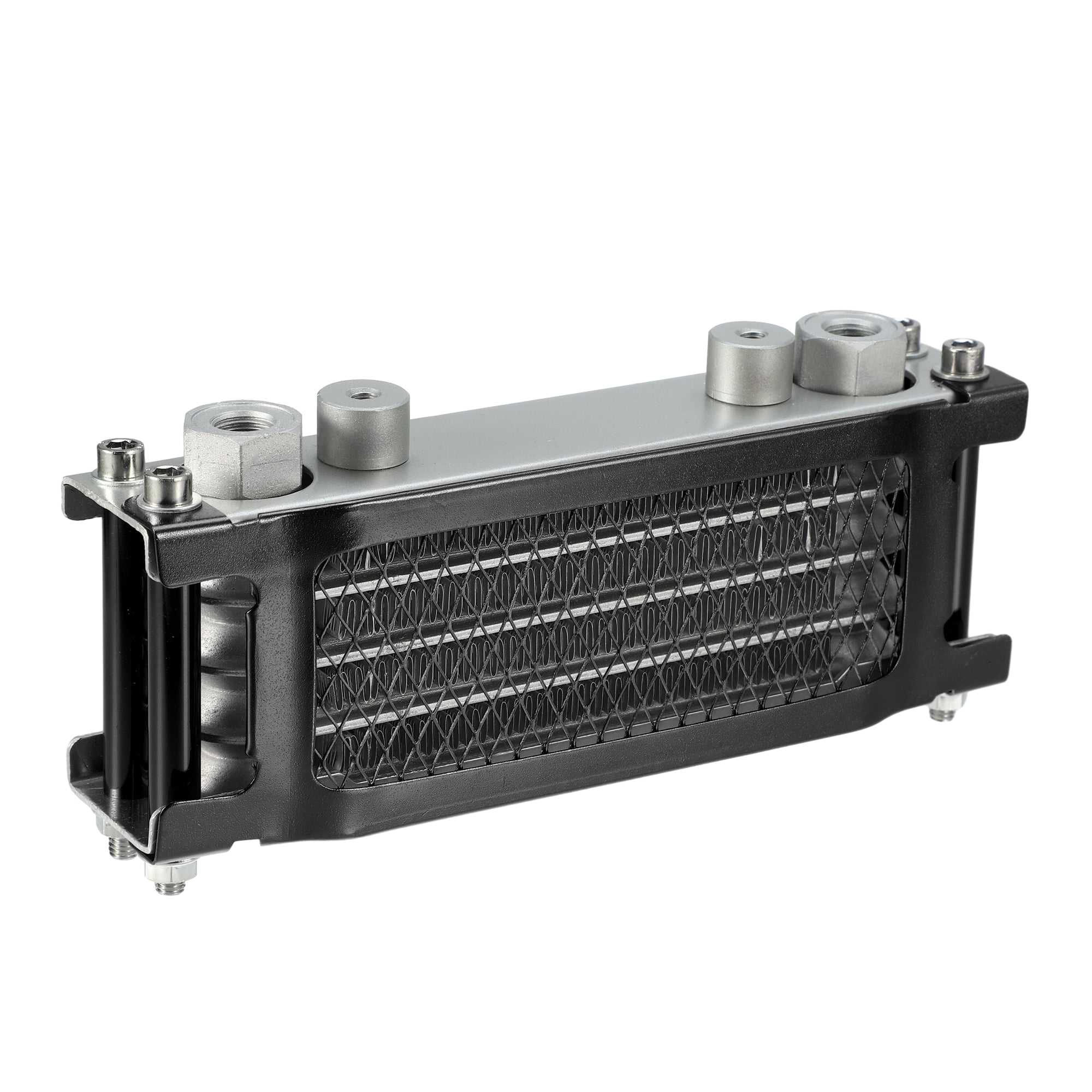 Unique Bargains Black M12 Interface Engine Oil Cooler Radiator ...