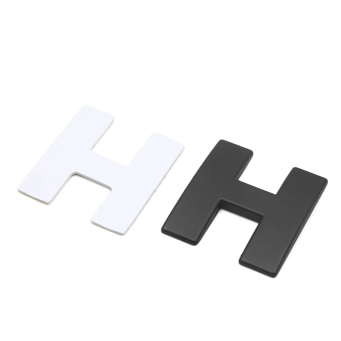 Unique Bargains Black Metal H Letter Shaped Alphabet Sticker Emblem ...
