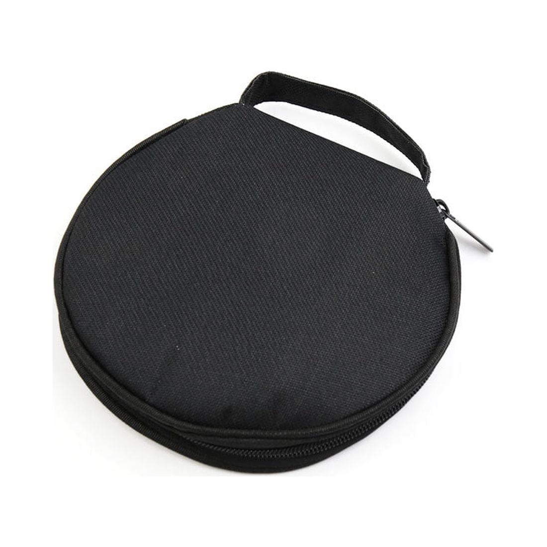 Unique Bargains Black Nylon Zipper Closure 20 Capacity CD DVD Storage ...
