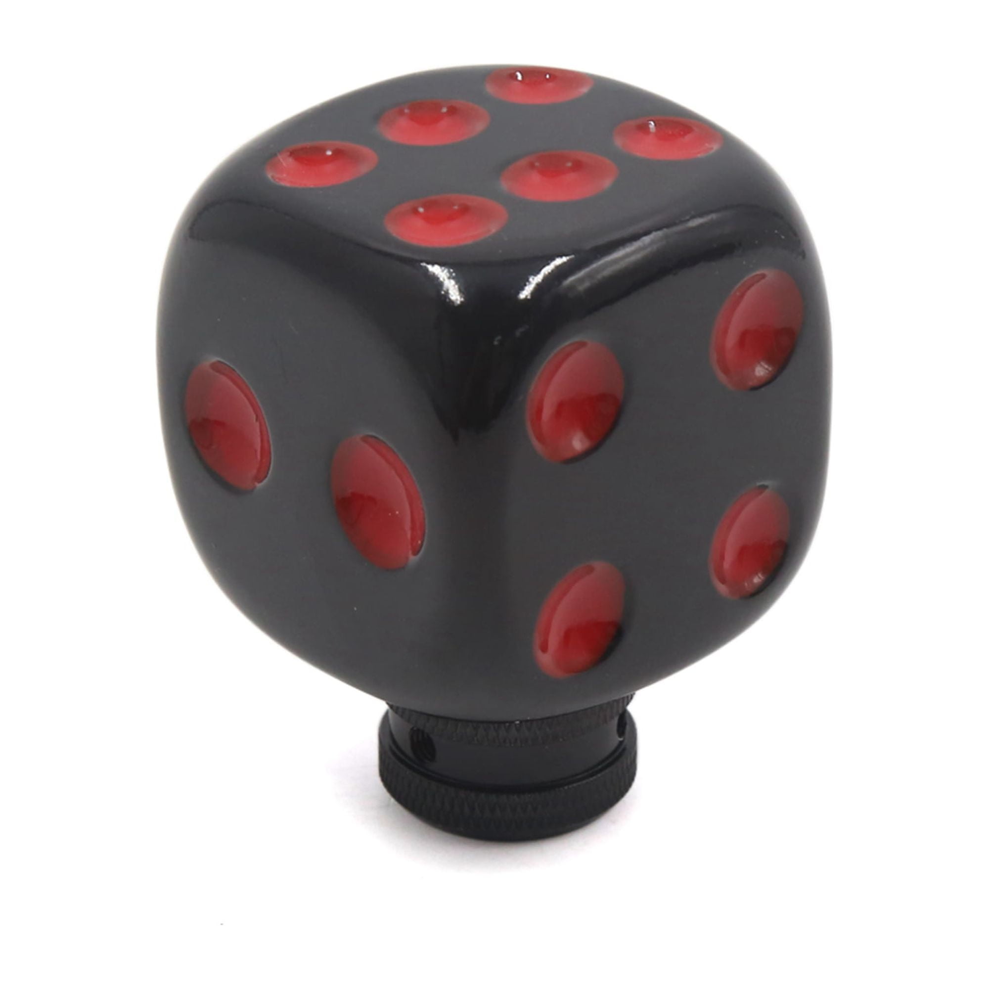 Unique Bargains Black Red Dice Design Manual Gear Shift Lever Knob for Car Vehicle Auto ...