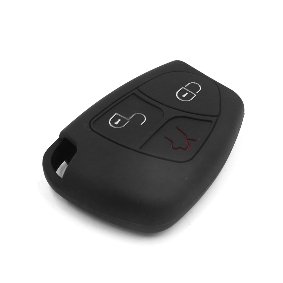 Unique Bargains Black Silicone Car Remote Key Fob Cover Case for for ...