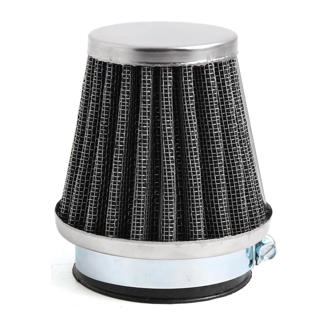 Unique Bargains Black Universal Tapered 50mm Motorcycle Air Cleaner ...
