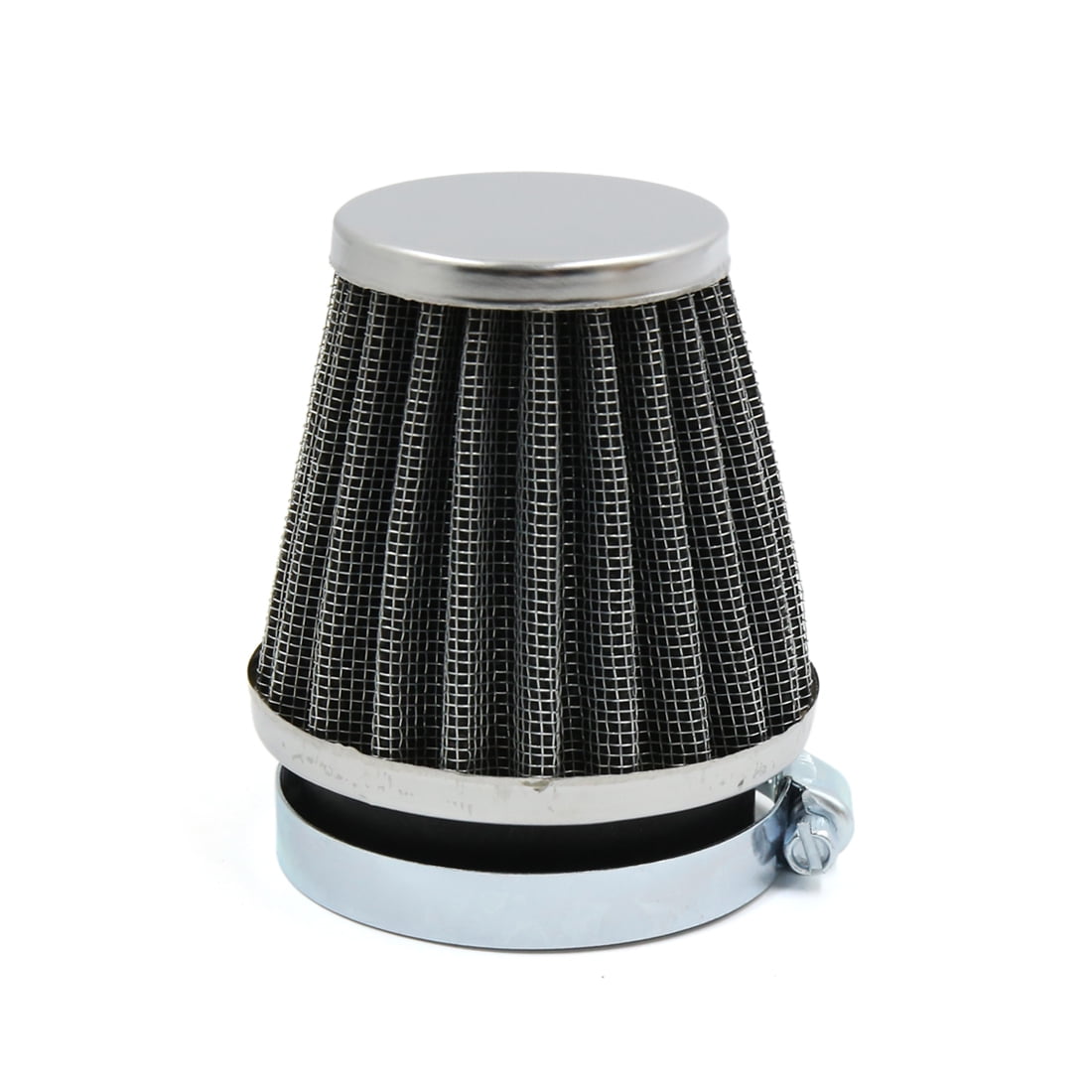 Unique Bargains Black Universal Tapered 54mm Motorcycle Air Cleaner ...
