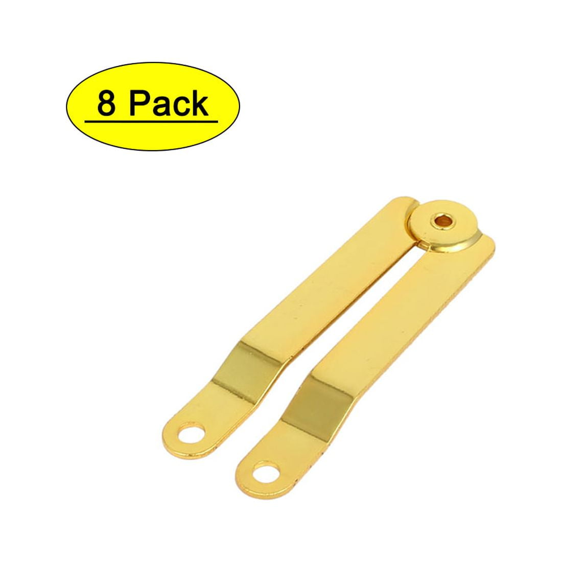 Unique Bargains Box Case Metal Cover Lid Support Hinges Gold Tone 1mm ...