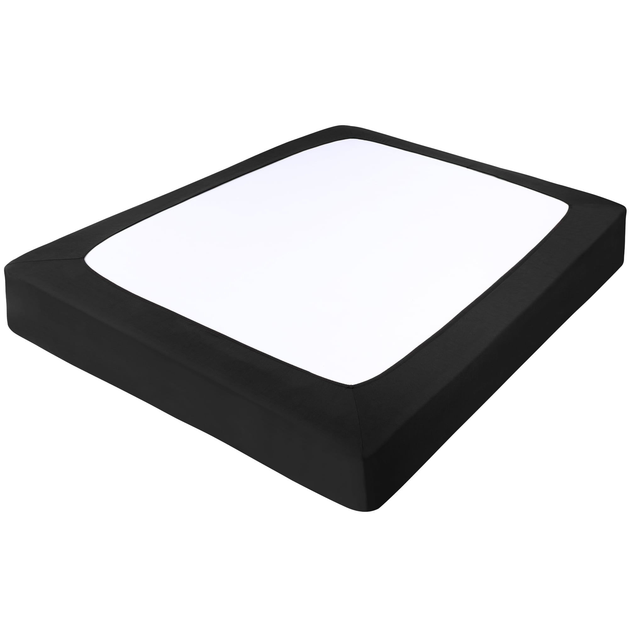 Unique Bargains Box Spring Cover Wrap Around 4 Sides Stretchy Queen ...