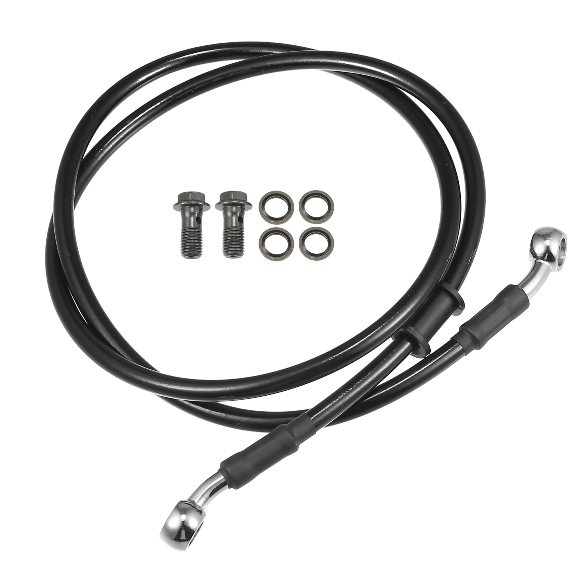 Unique Bargains Brake Hose Motorcycle ATV Braided Hydraulic Brake Line ...
