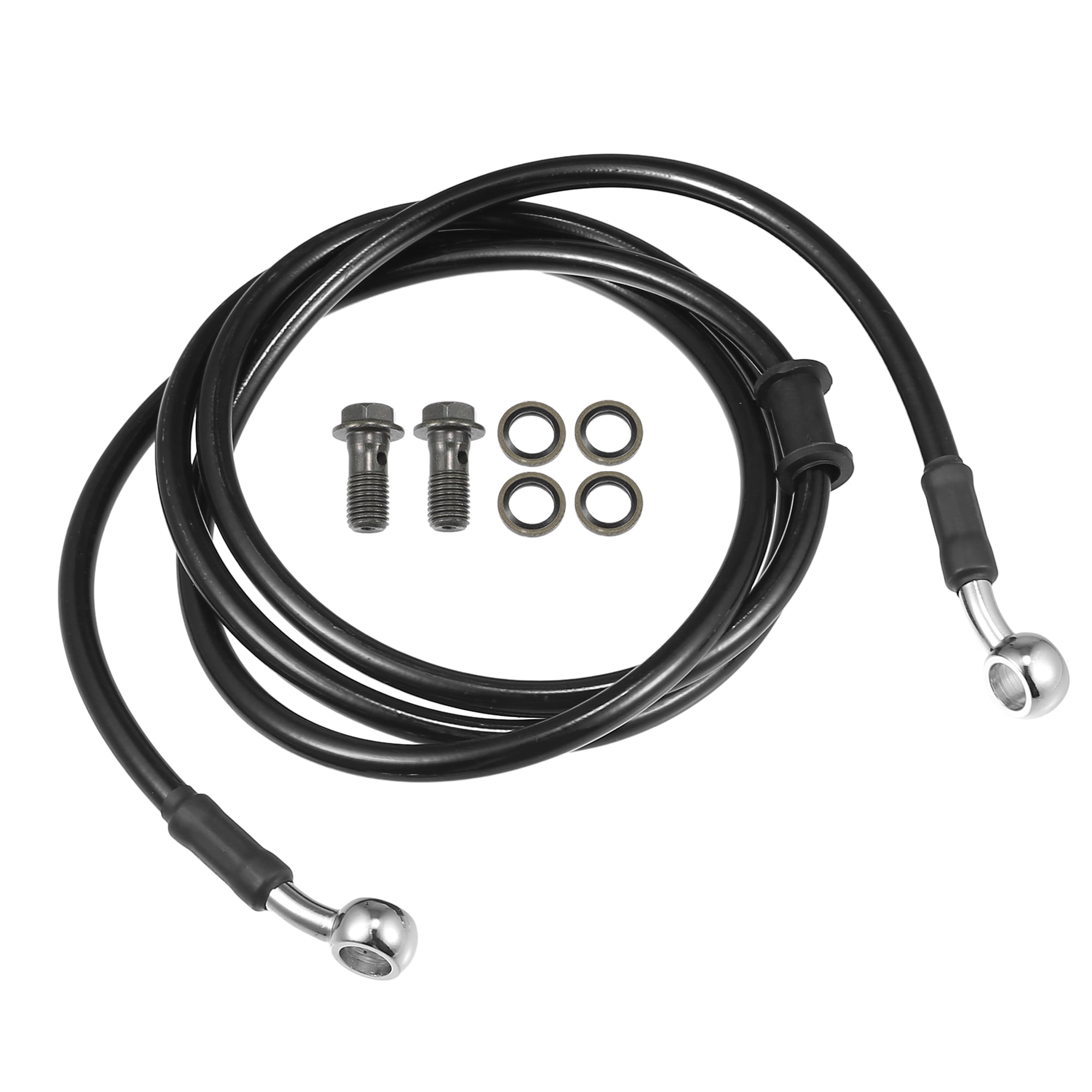 Unique Bargains Brake Hose Motorcycle ATV Braided Hydraulic Brake Line ...