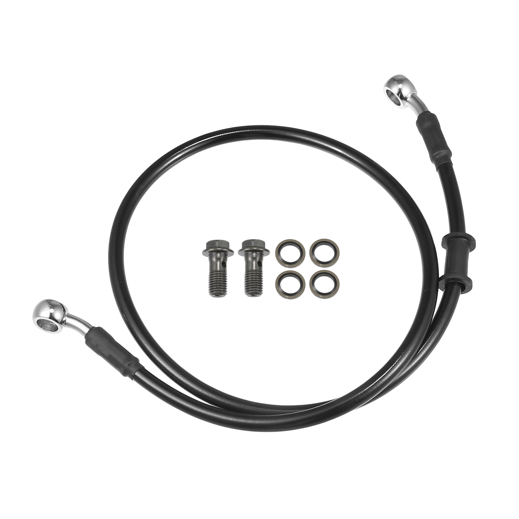 Unique Bargains Brake Hose Motorcycle ATV Braided Hydraulic Brake Line ...