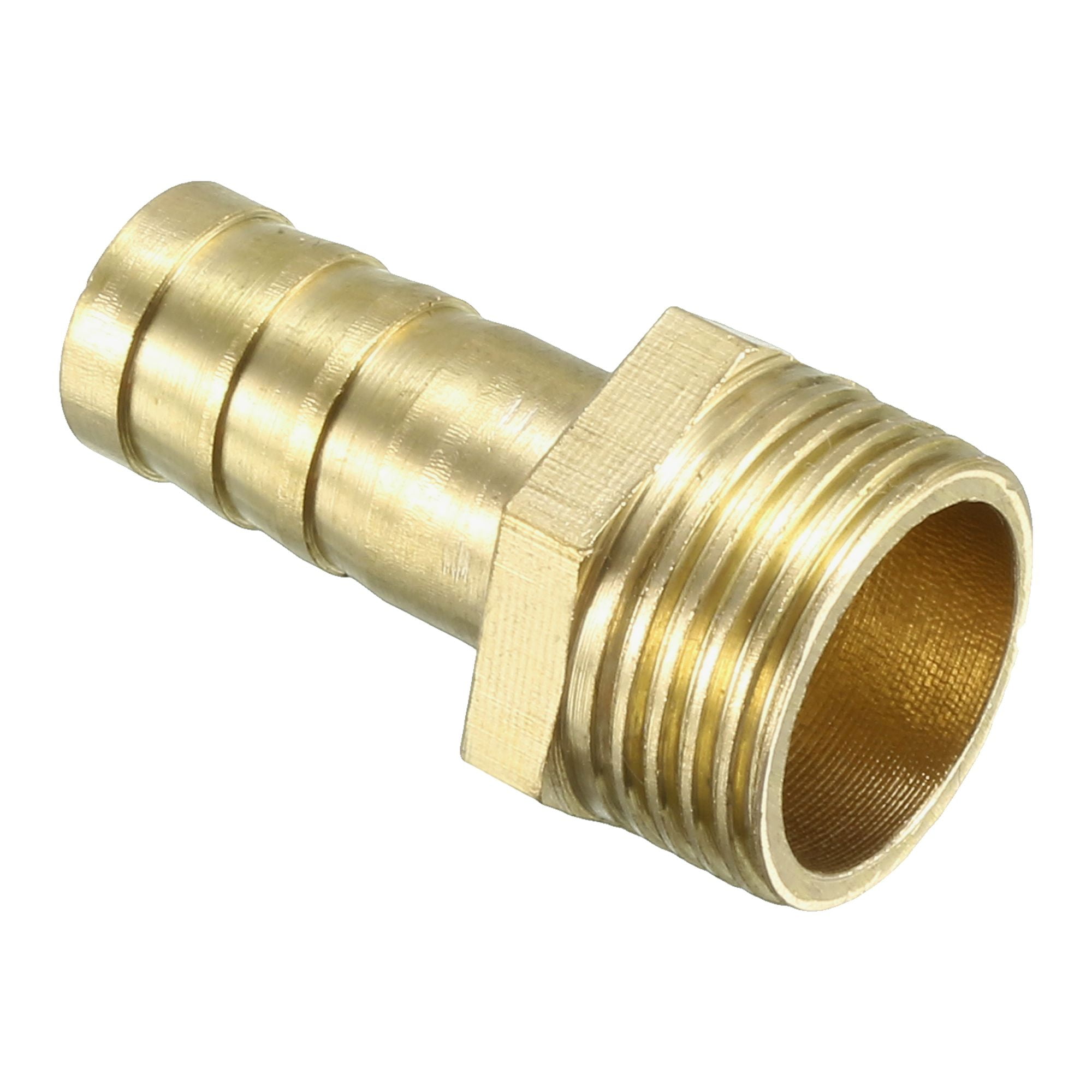 Unique Bargains Brass Barb Hose Fitting Connector Adapter 10mm Barb x G3/8 Male Pipe - Walmart ...