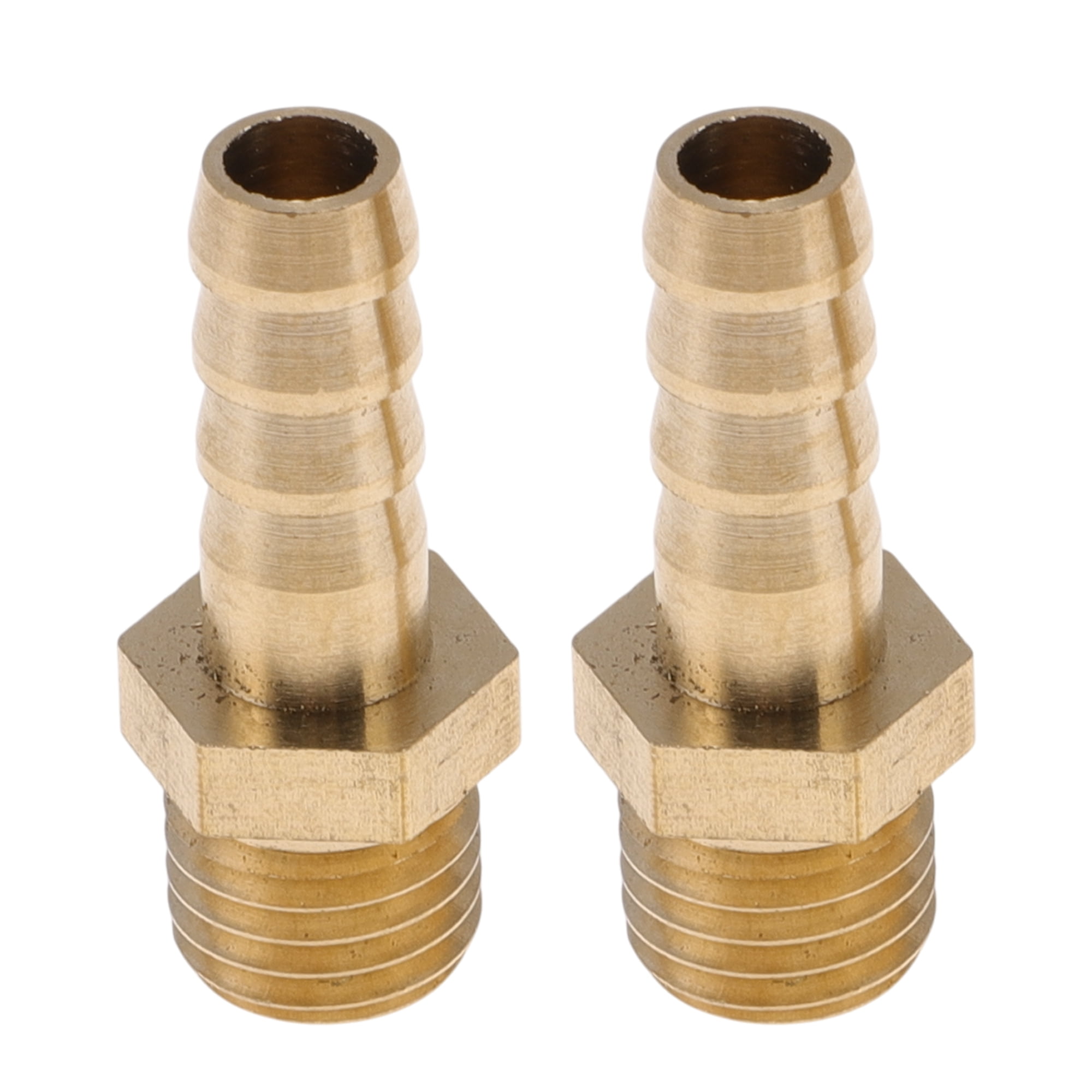 Unique Bargains Brass Hose Barb Fittings 8mm(5/16") M12x1.5 Male Thread ...