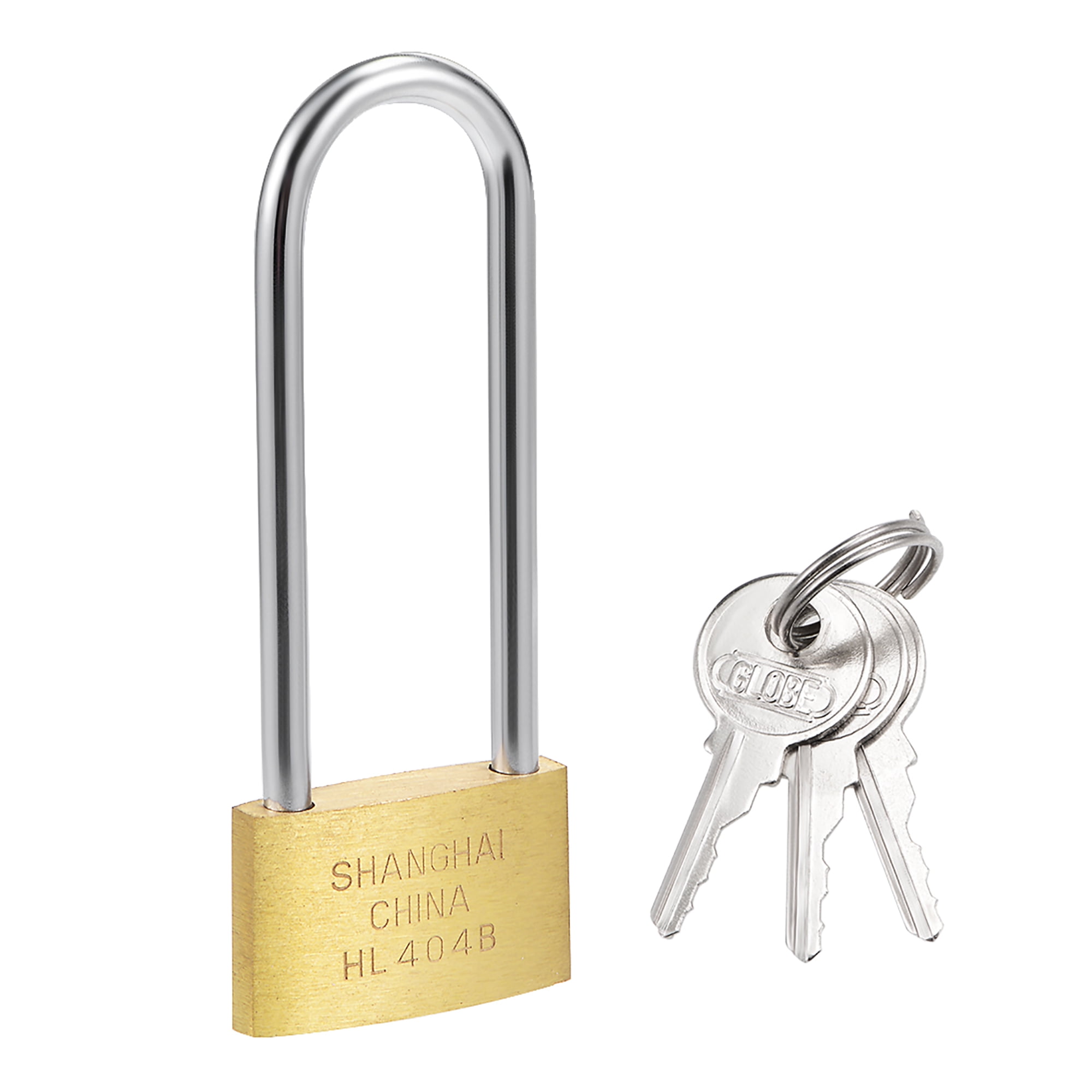Unique Bargains Brass Padlock, Keyed Alike 40mm Wide Brushed Finish ...