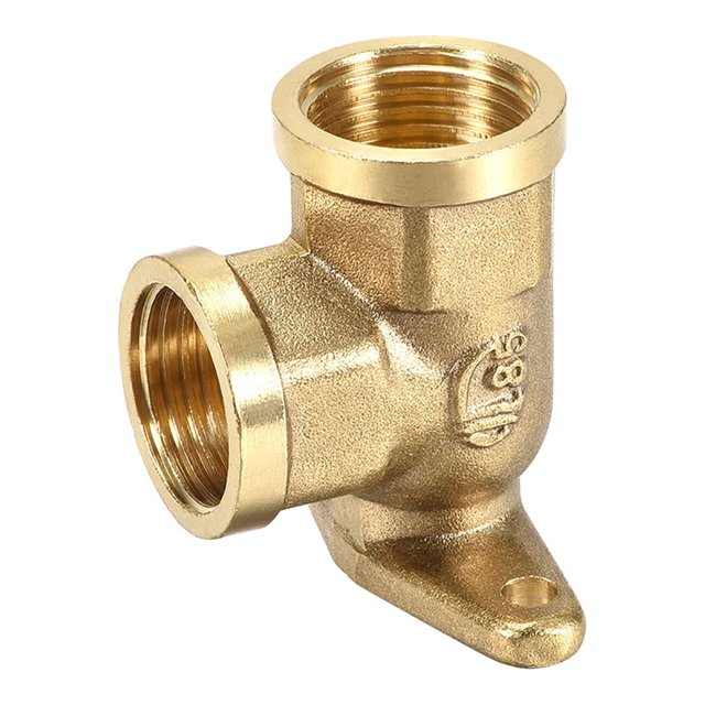 Unique Bargains Brass Pipe Fitting,90 Degree Drop Ear Elbow G1/2 Female ...