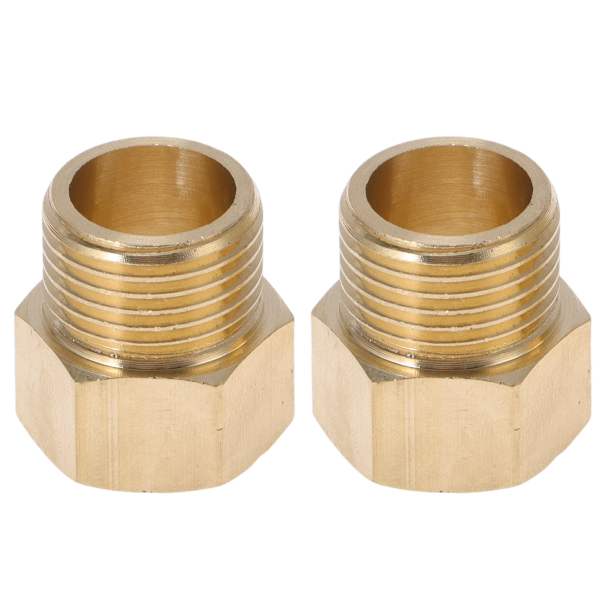 Unique Bargains Brass Pipe Fittings 1/2"Femalex1/2"Male Female to Male ...