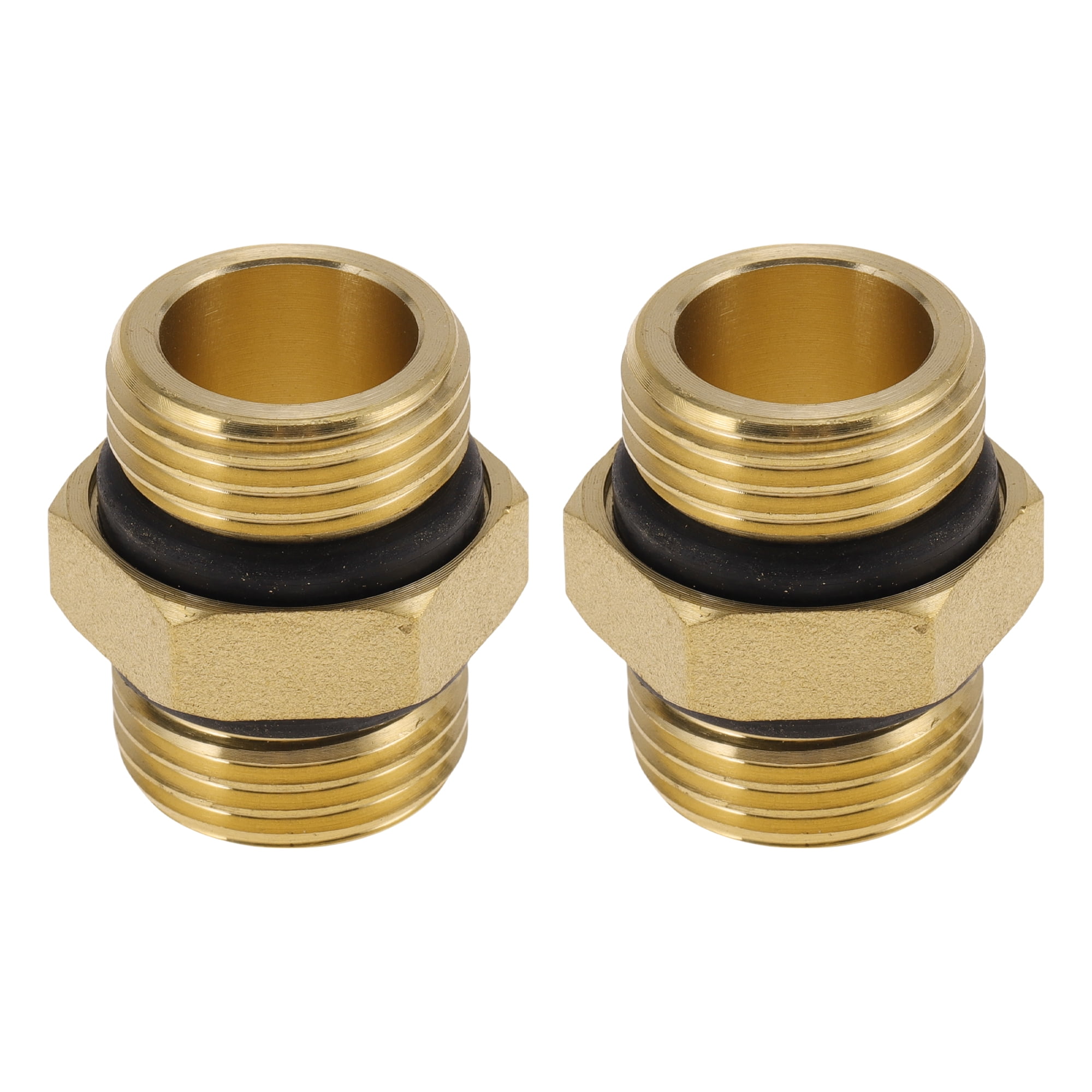 Unique Bargains Brass Pipe Fittings 1/2"Male Double External Thread ...