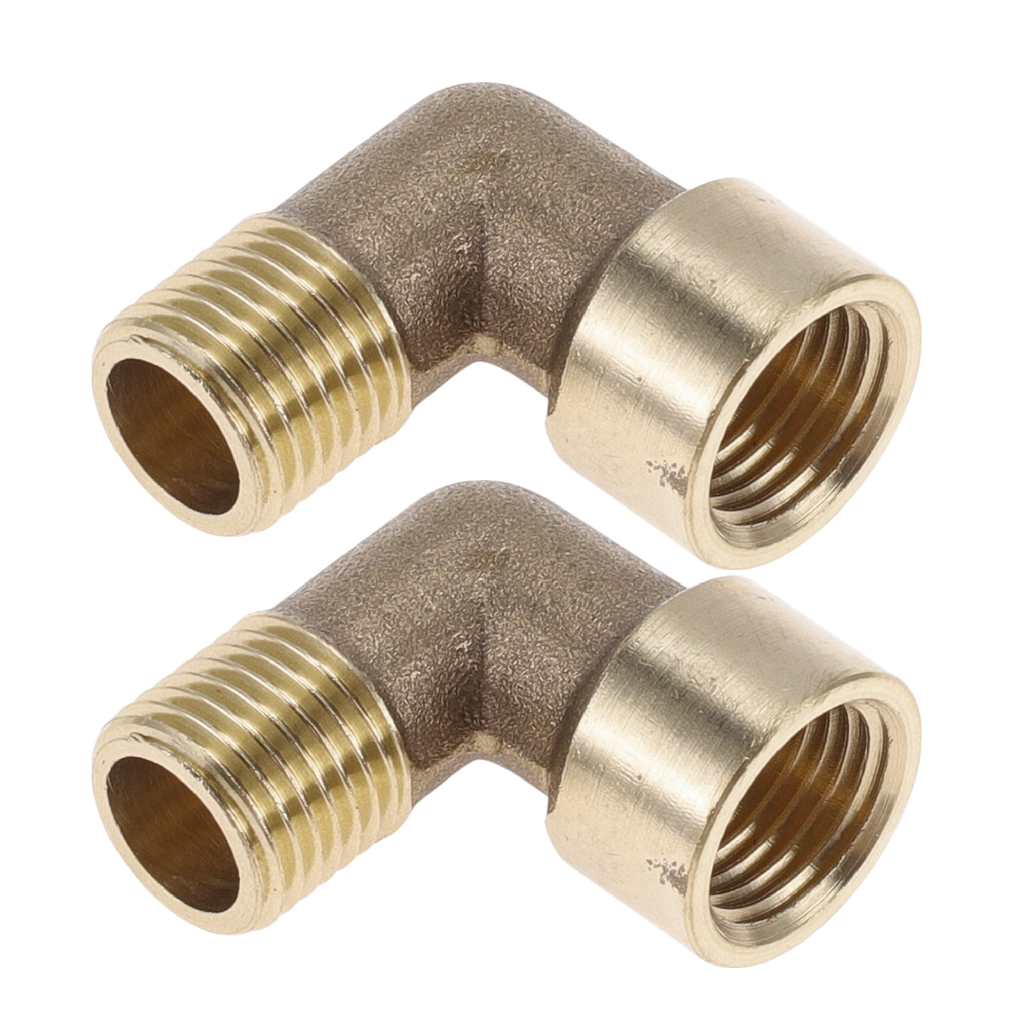 Unique Bargains Brass Pipe Fittings 1/4"Female x 1/4"Male Internal ...