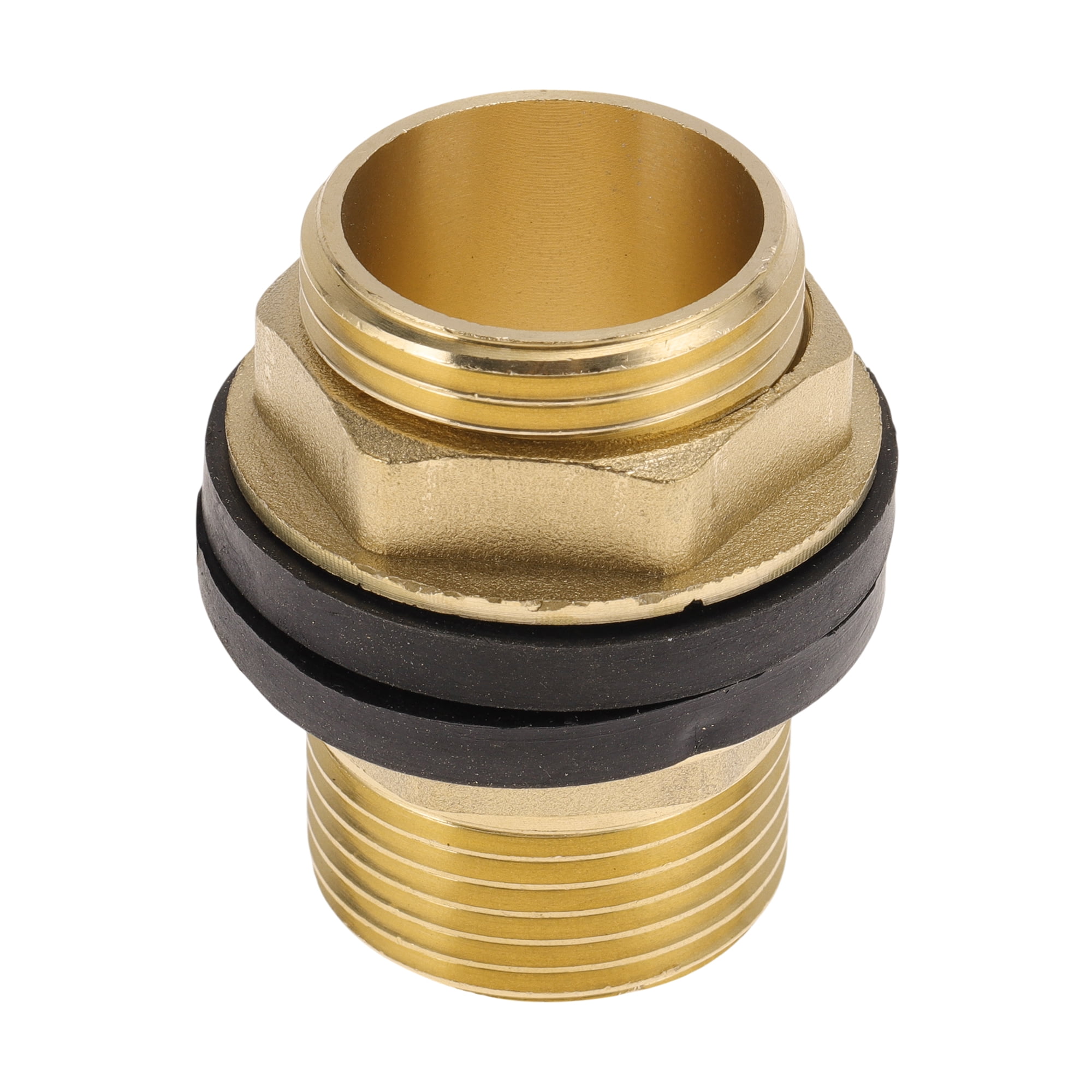 Unique Bargains Brass Pipe Fittings 1"Male Double External Thread ...